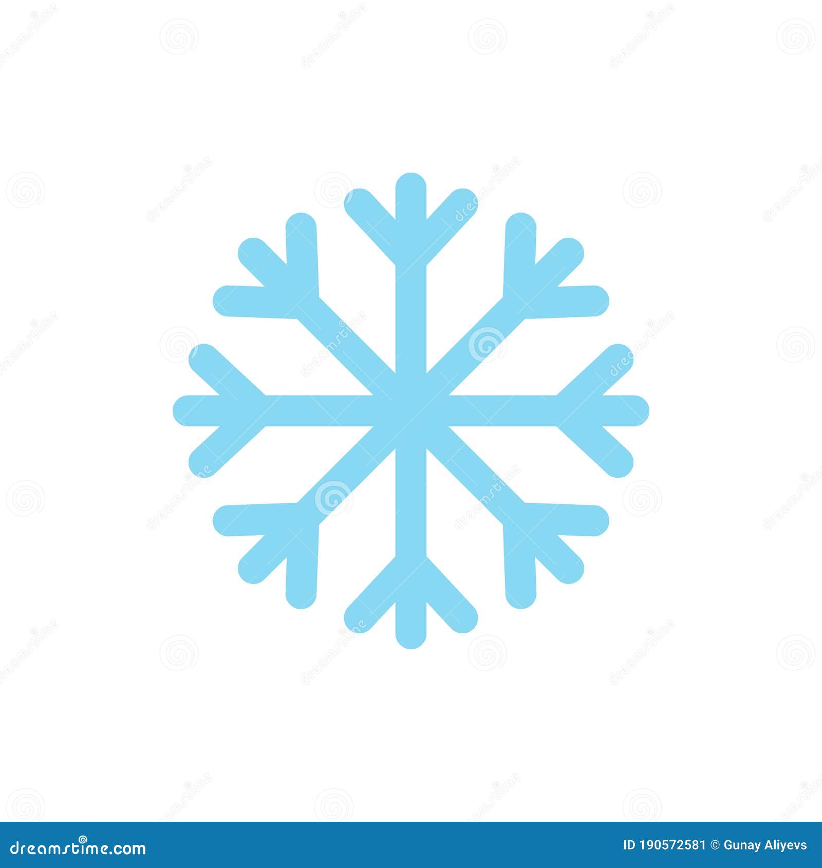 Snowflake, Snow Icon. Simple Color Vector Elements of Forecast Icons ...