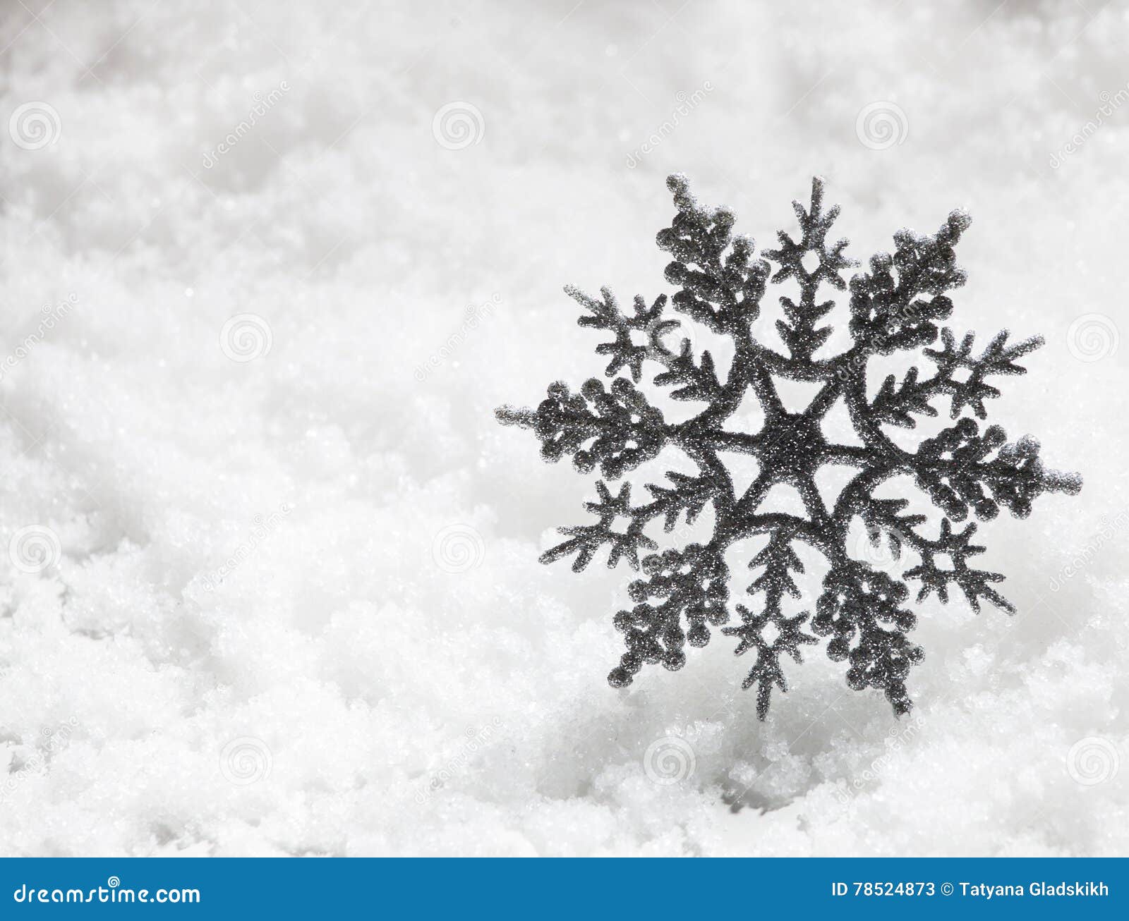 Snowflake on snow stock image. Image of year, symbol - 78524873