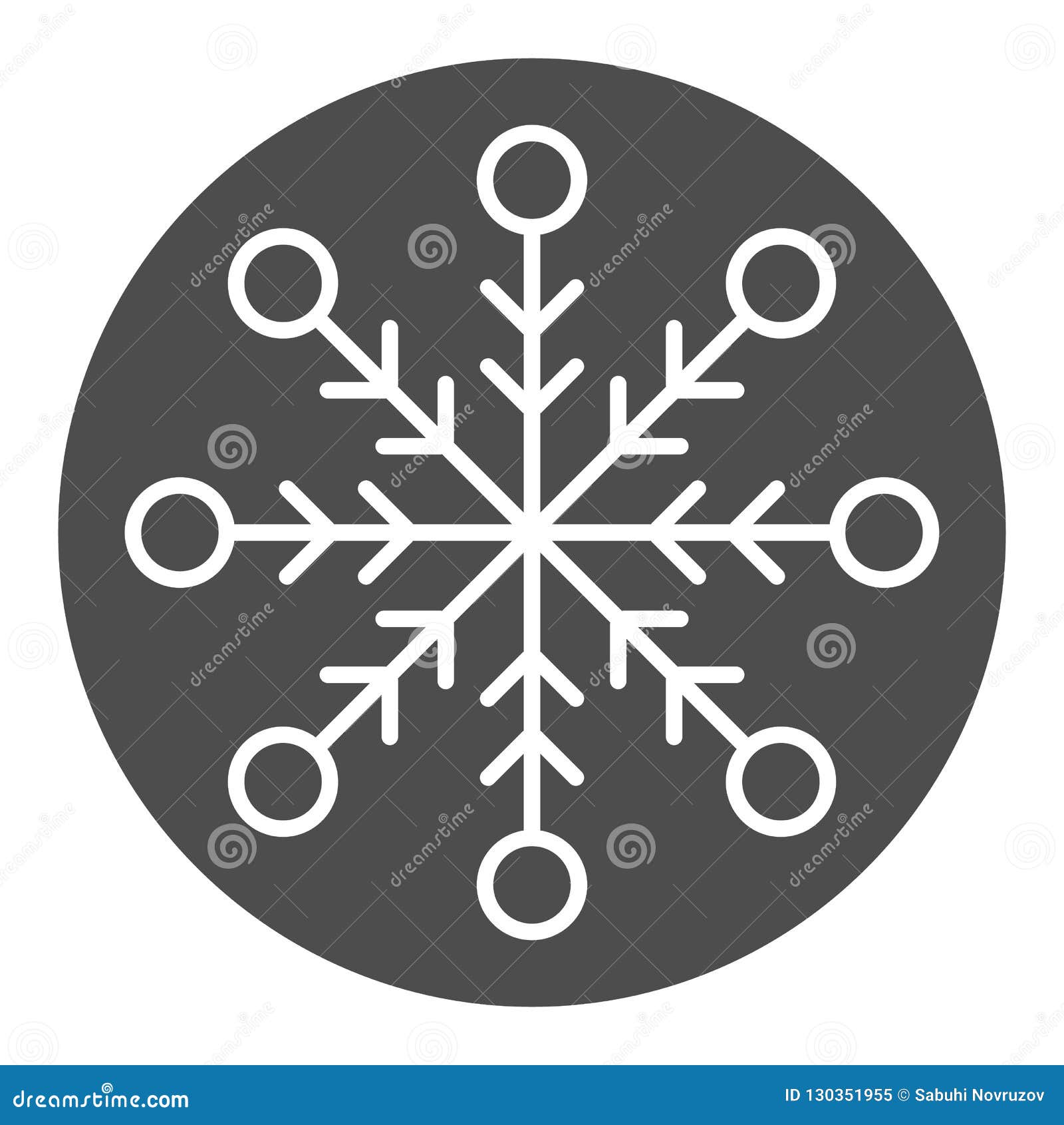 Snowflake Solid Icon. Frost Vector Illustration Isolated on White Stock Vector - Illustration of ...