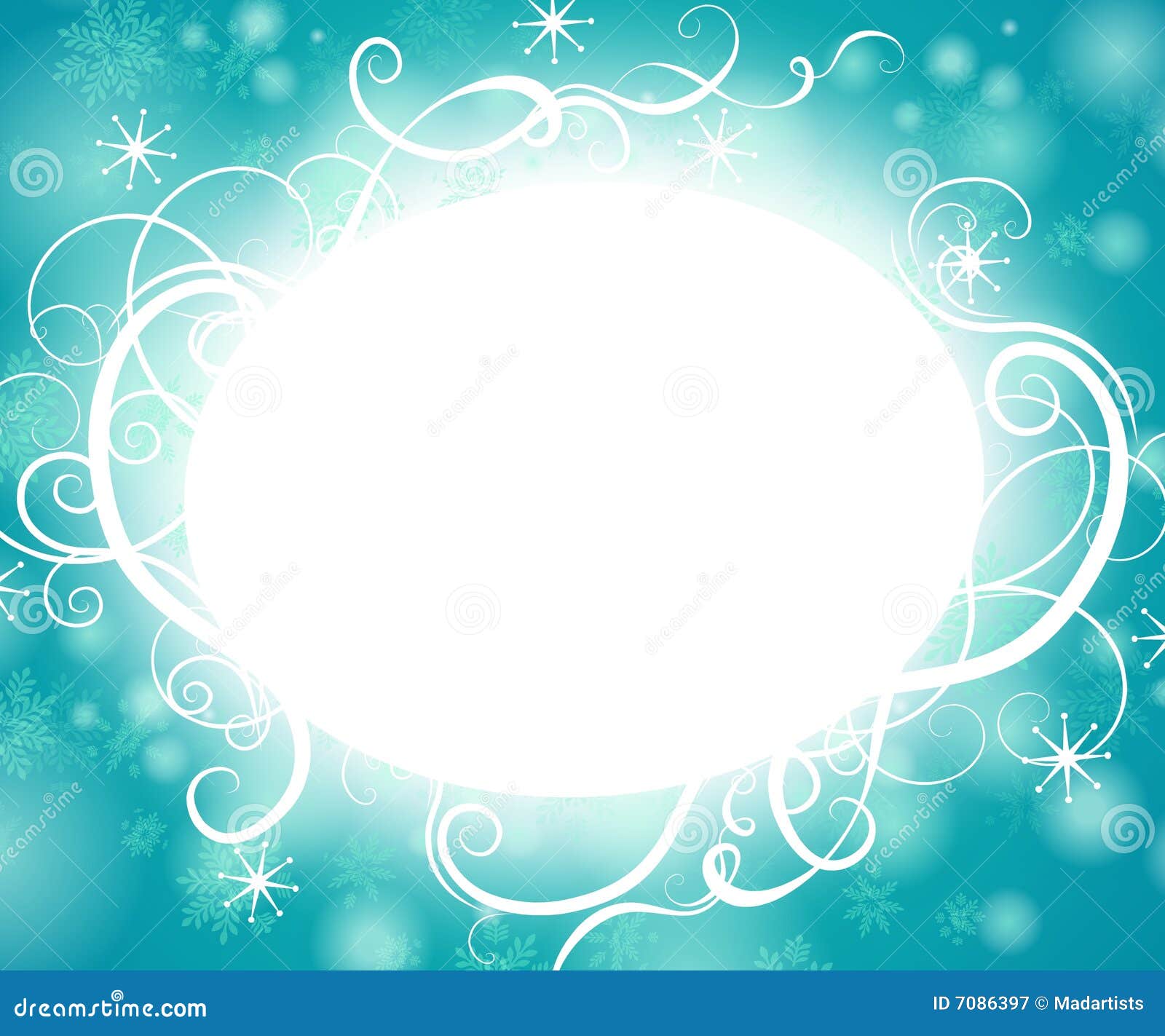 Snowflake Swirls Background Stock Illustration - Illustration of ...