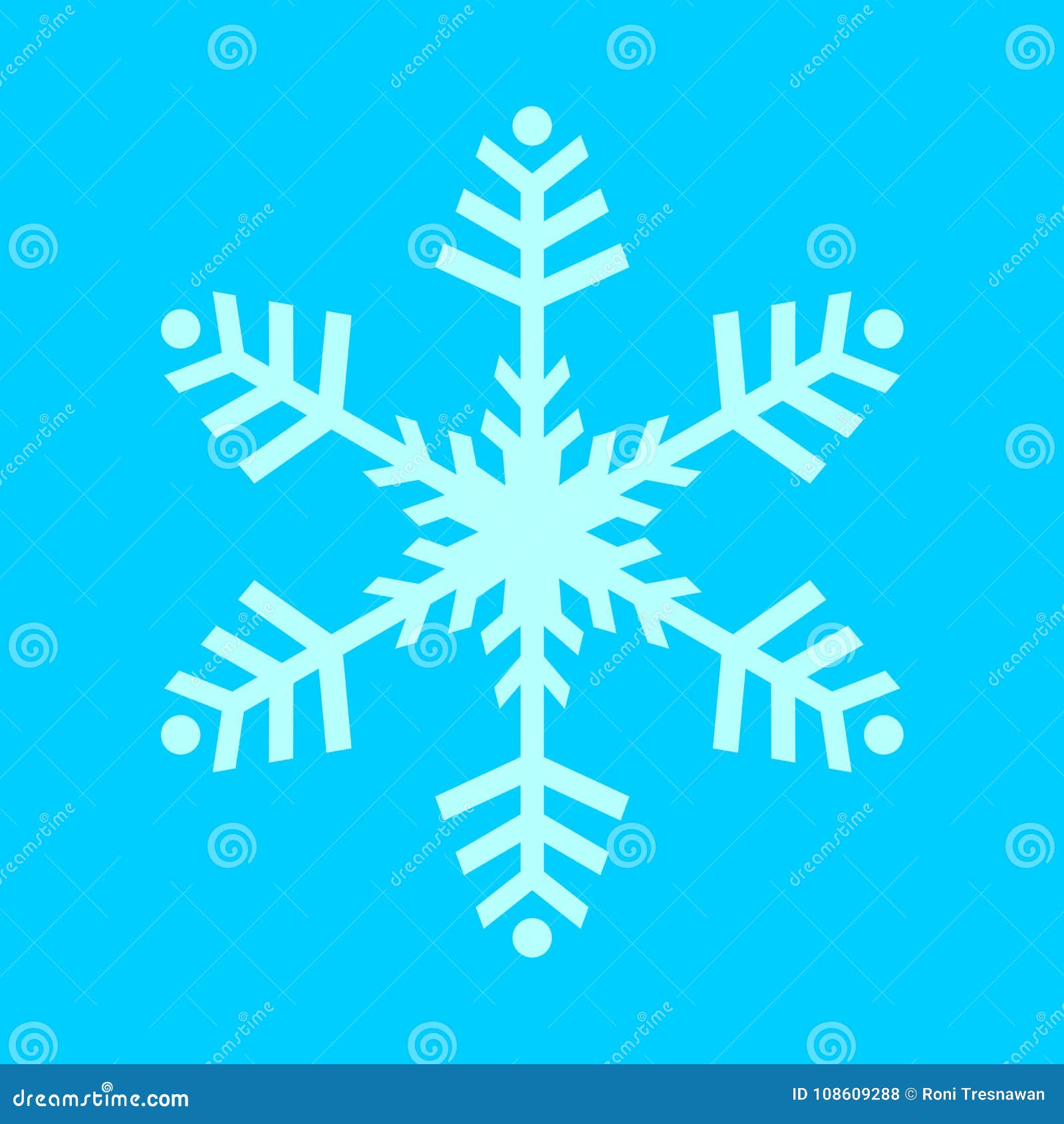 Snowflake Symbol Vector Illustration Stock Vector - Illustration of ...