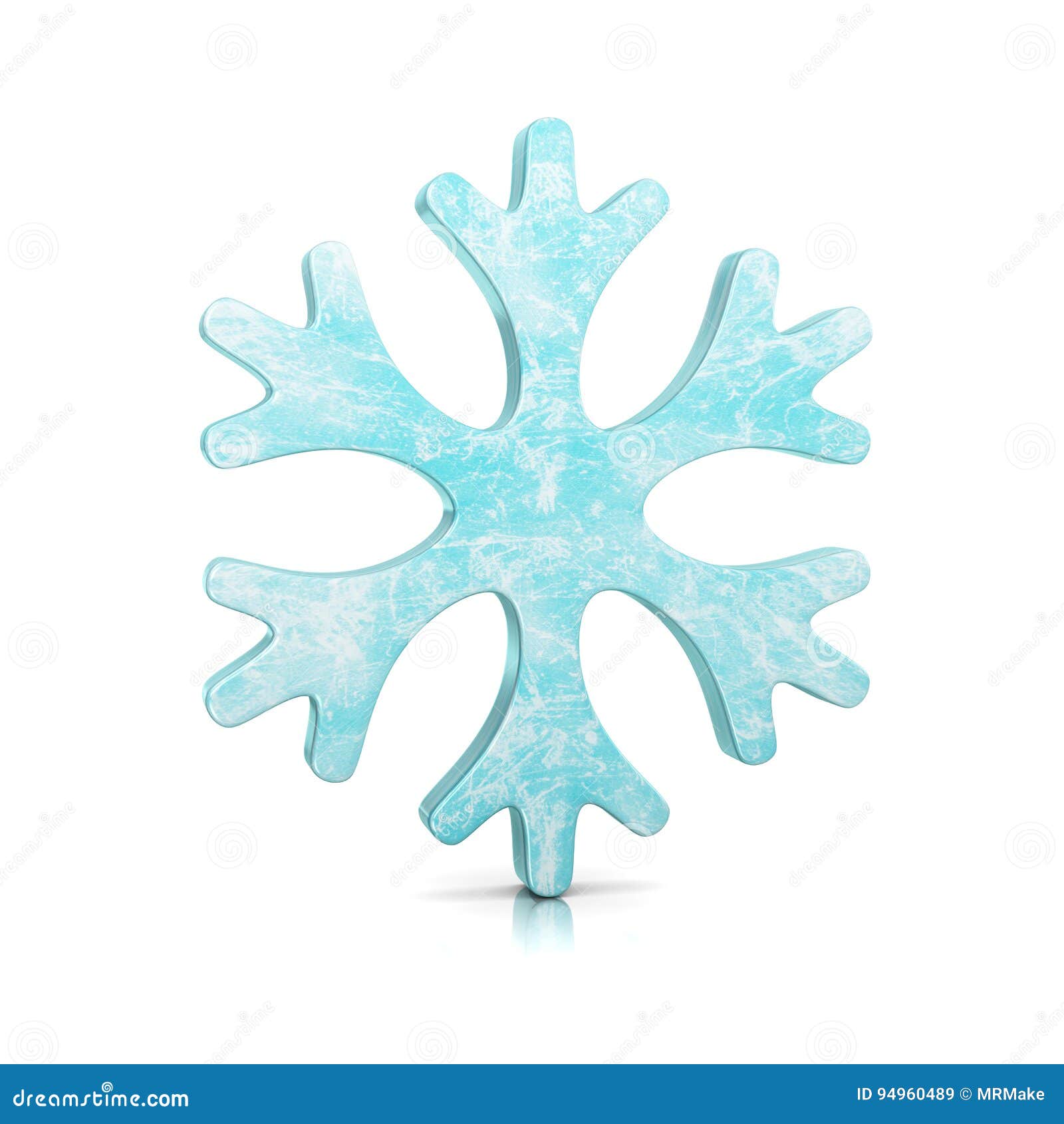 Snowflake Symbol on White stock illustration. Illustration of flake ...