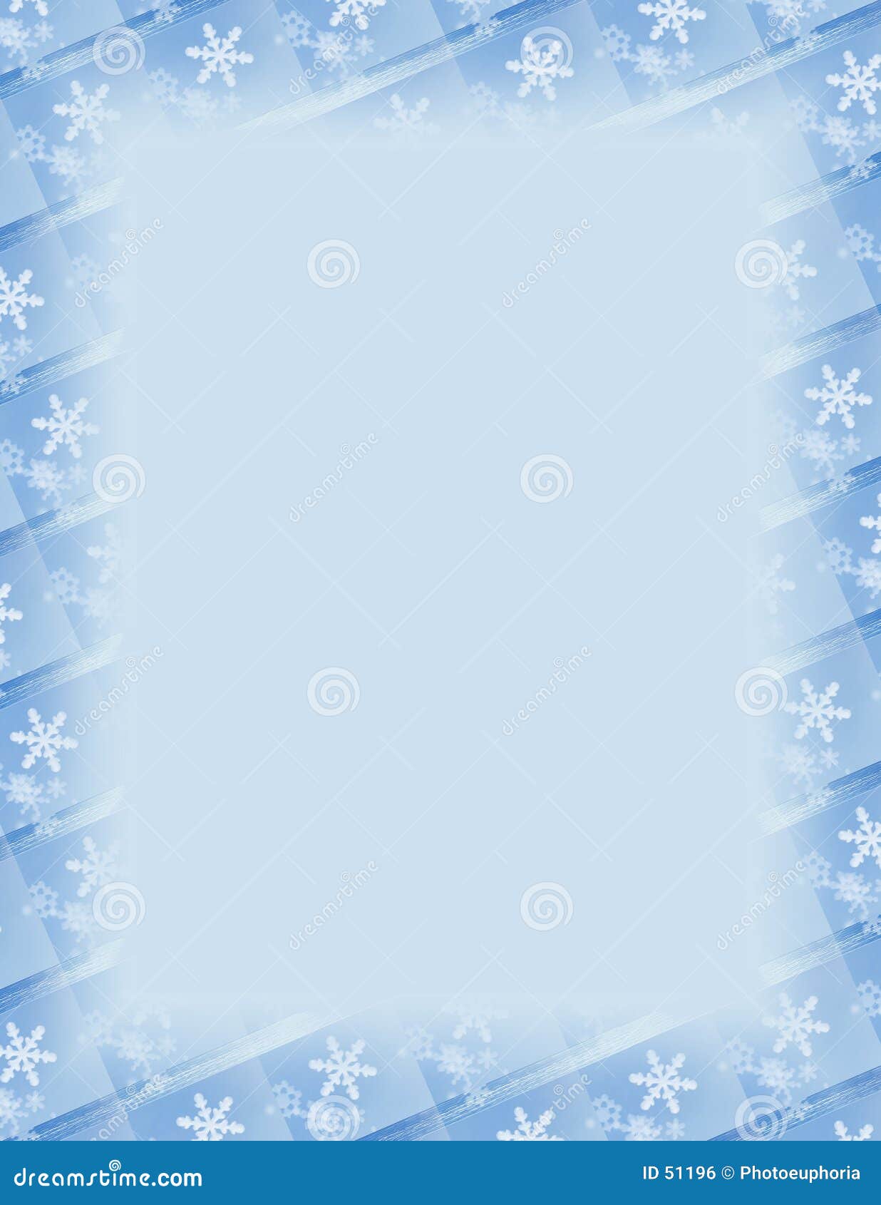 Snowflake Tile Border Over Blue Stock Illustration - Illustration of ...