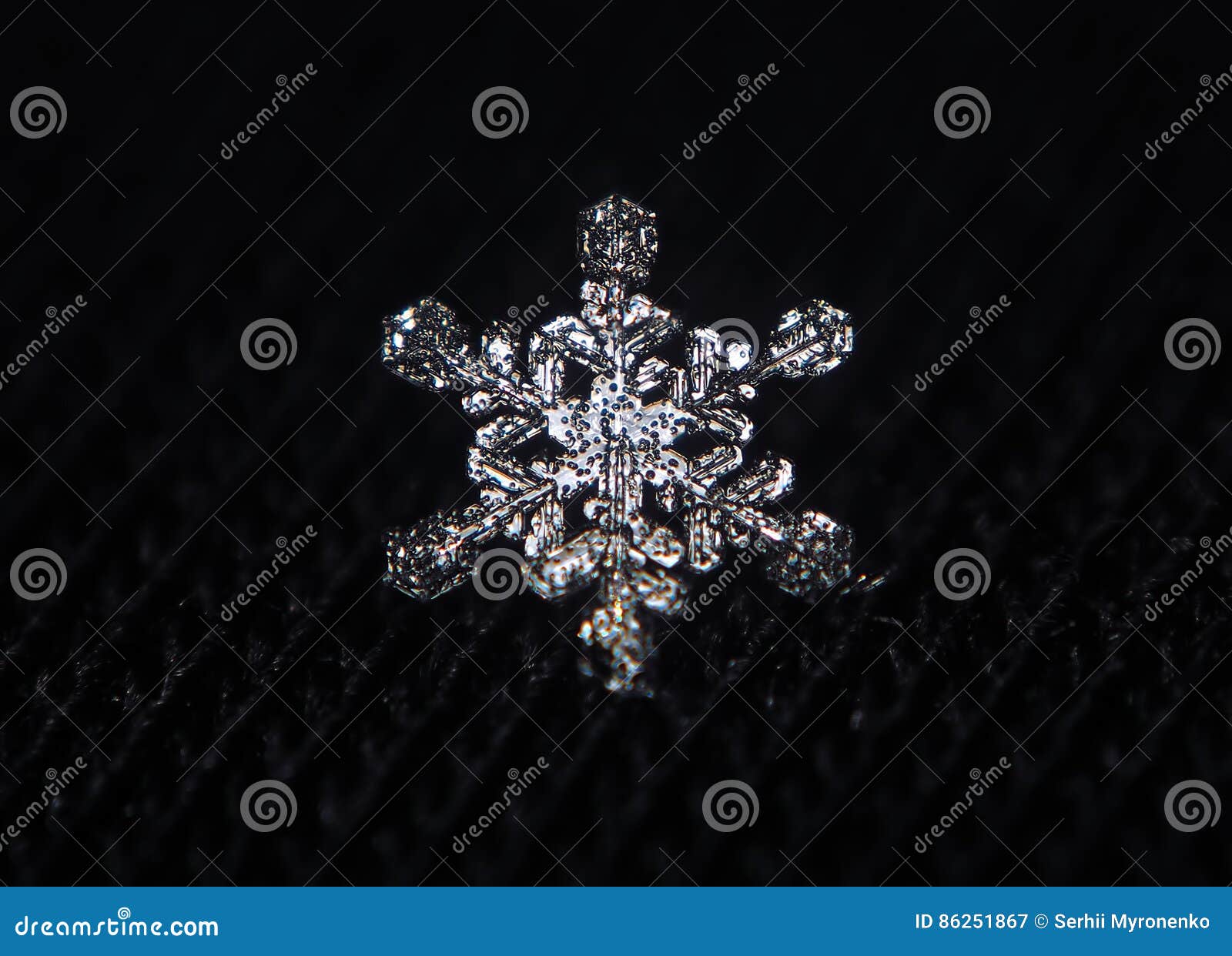 Snowflake Transparent at Black Background Stock Image - Image of flake ...