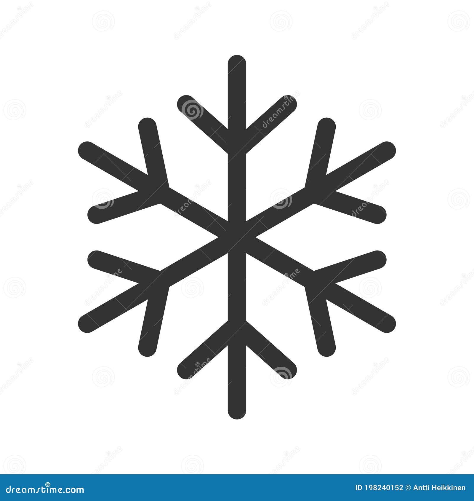 Snowflake Vector Icon. Ice and Snow Crystal Flake Symbol. Forecast and ... Snowflake Vector Icon. Ice and Snow Crystal Flake Symbol. Forecast and ...
