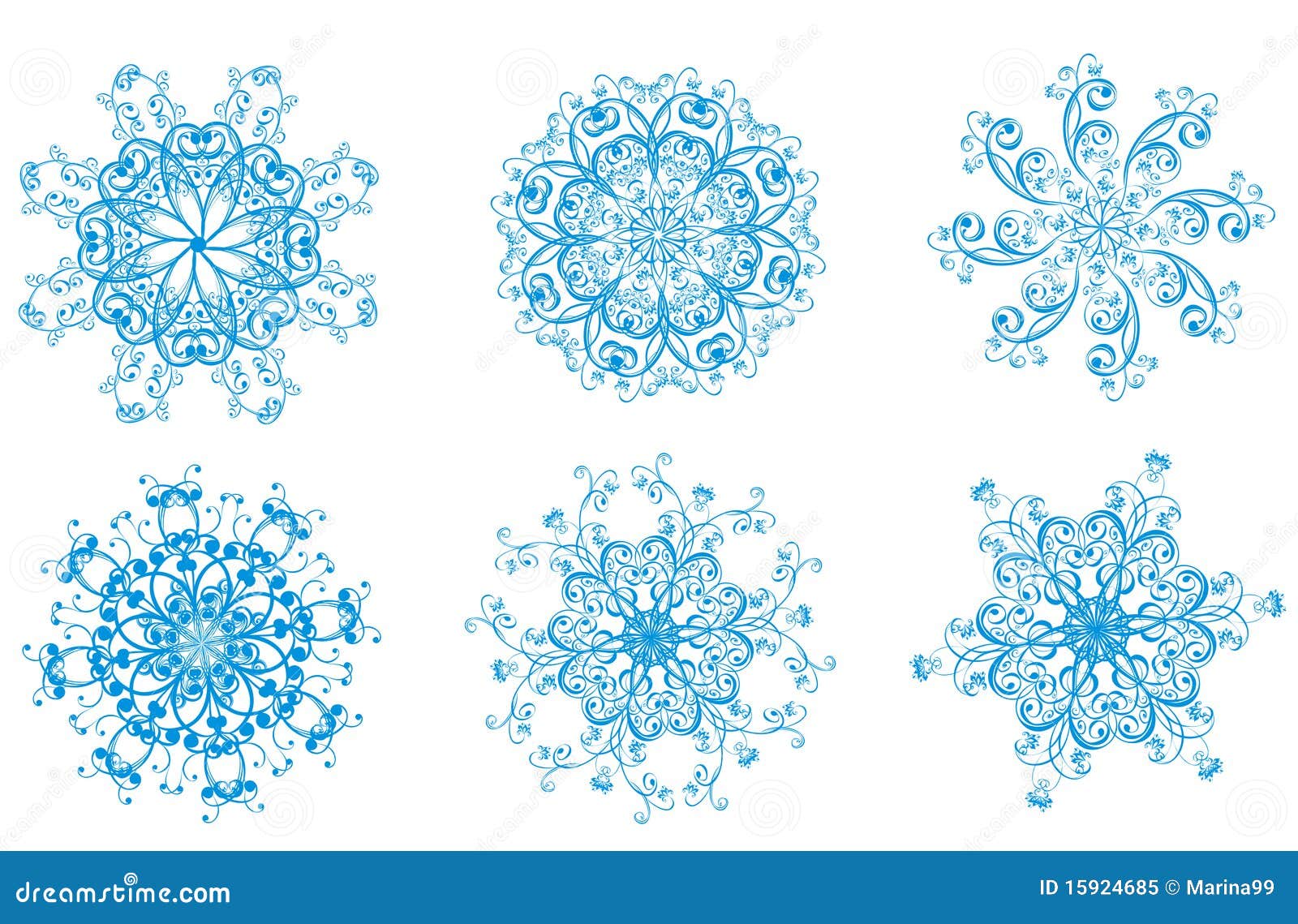 Snowflake Vector Illustration Stock Vector - Illustration of clip ...