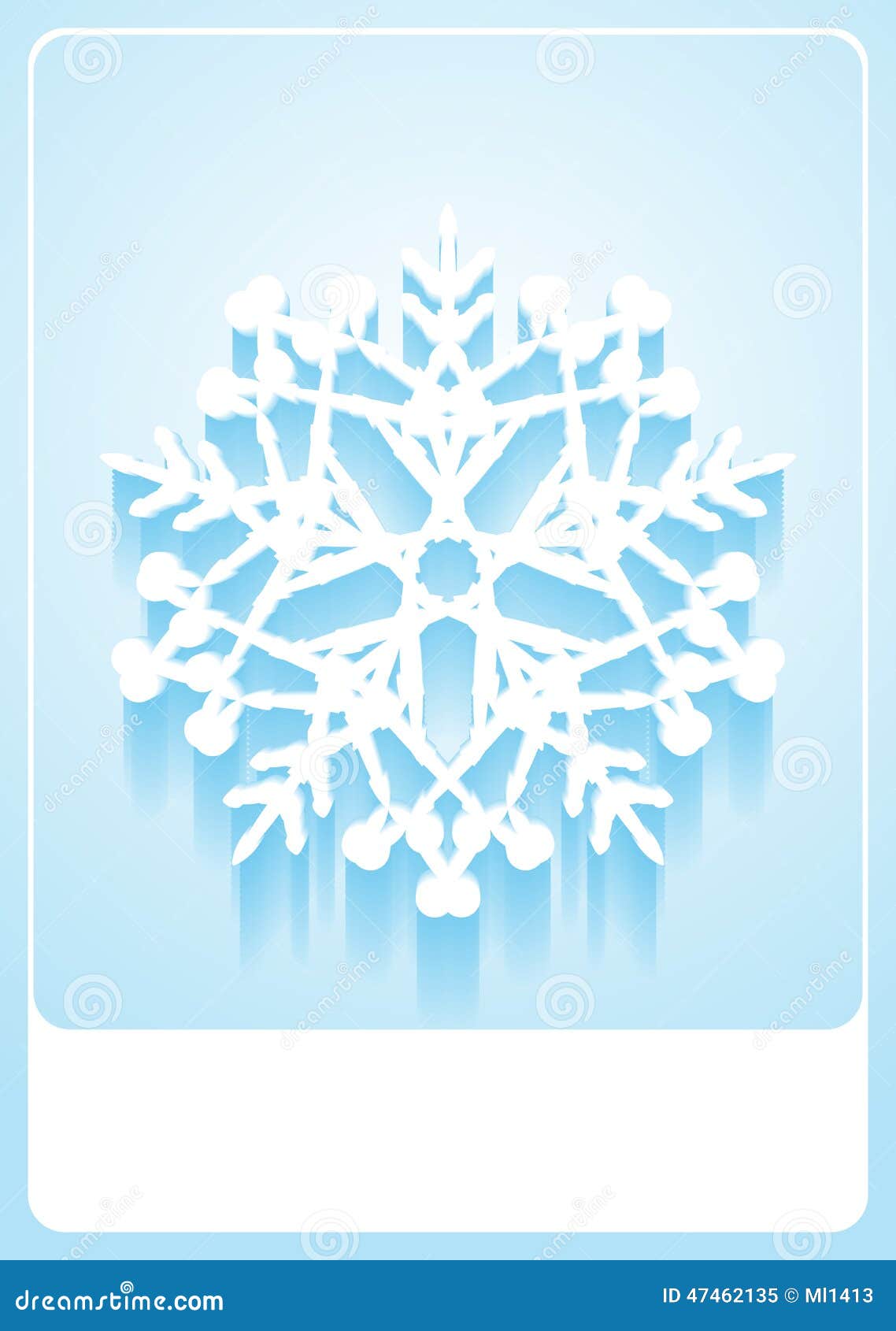 Snowflake stock vector. Illustration of card, painted - 47462135