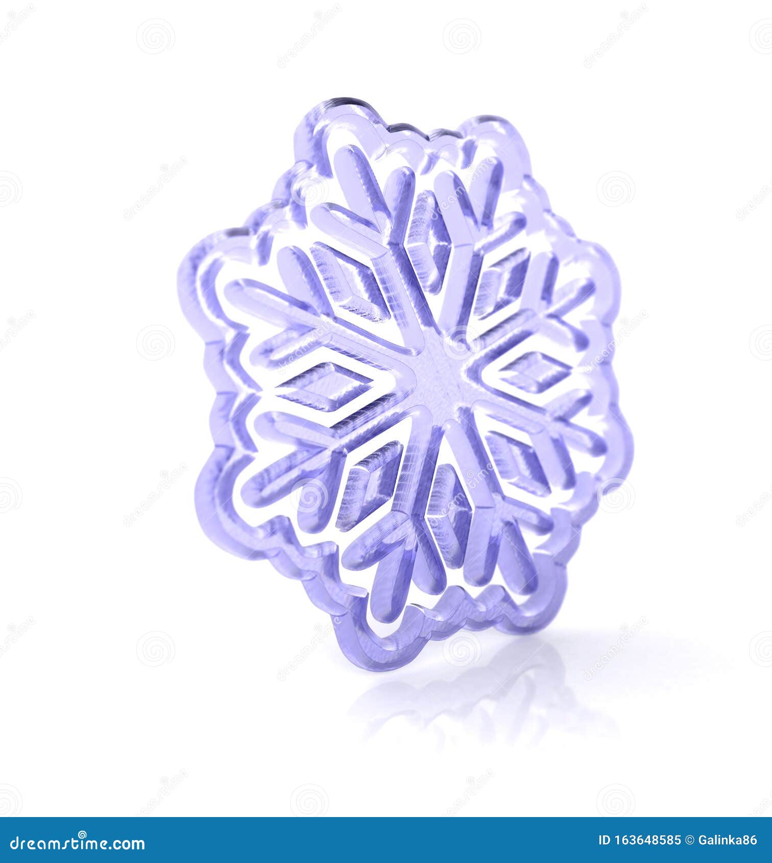 Snowflake on a White Background Stock Illustration - Illustration of ...