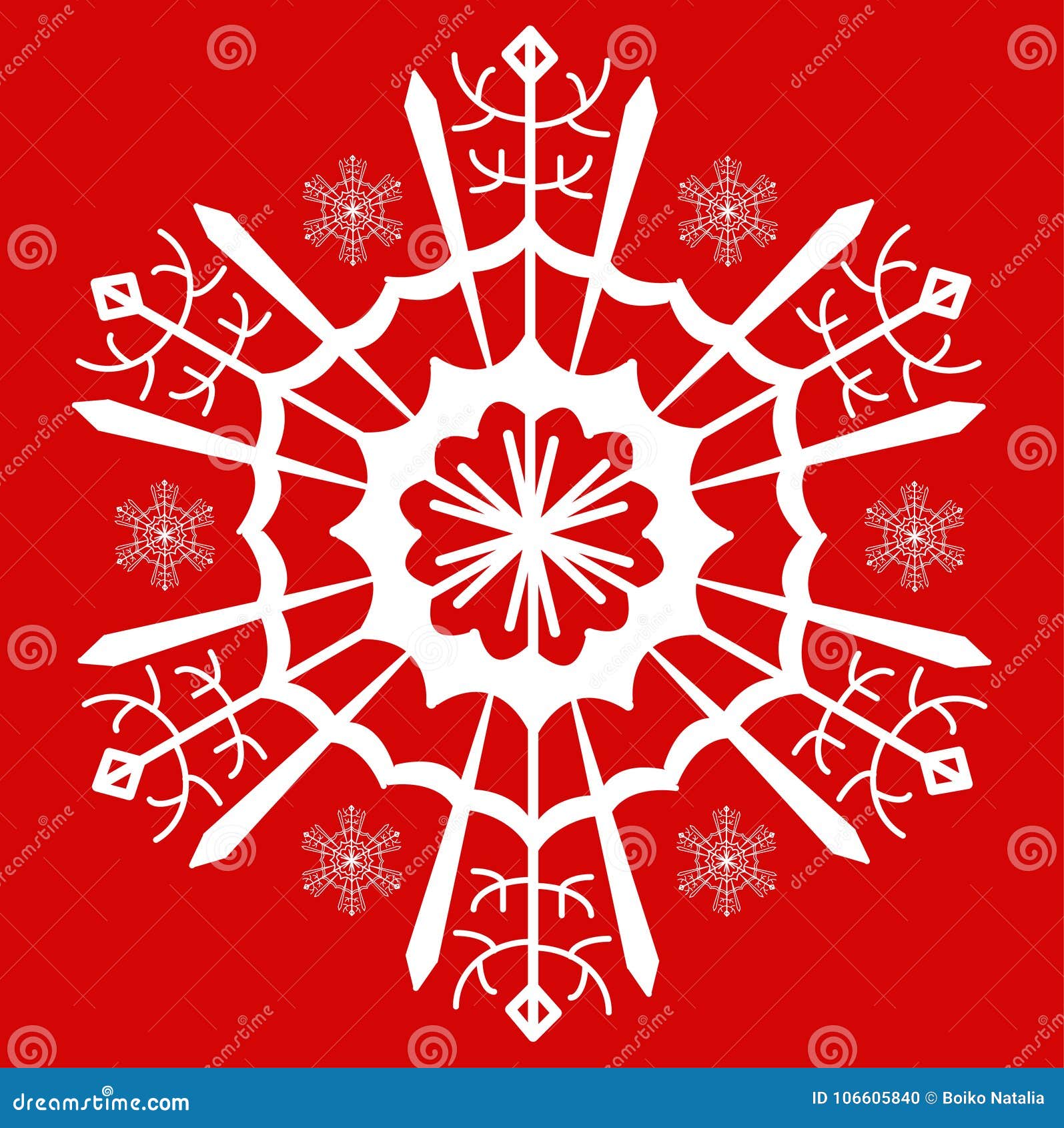 Snowflake white vector stock vector. Illustration of graphic - 106605840