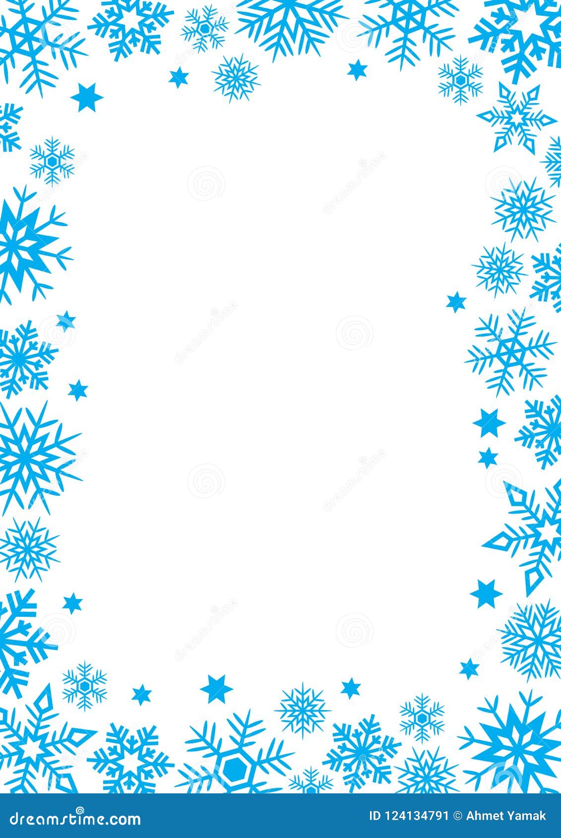 Snowflake Winter Concept Word Space Background Stock Vector ...