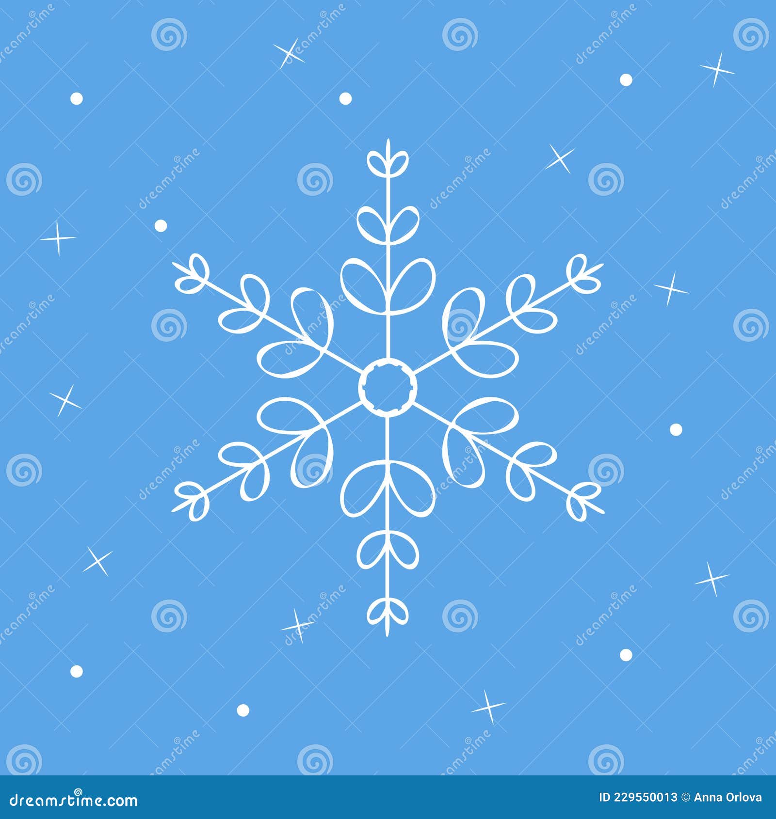 Snowflake Winter. Design Element Stock Vector - Illustration of year ...