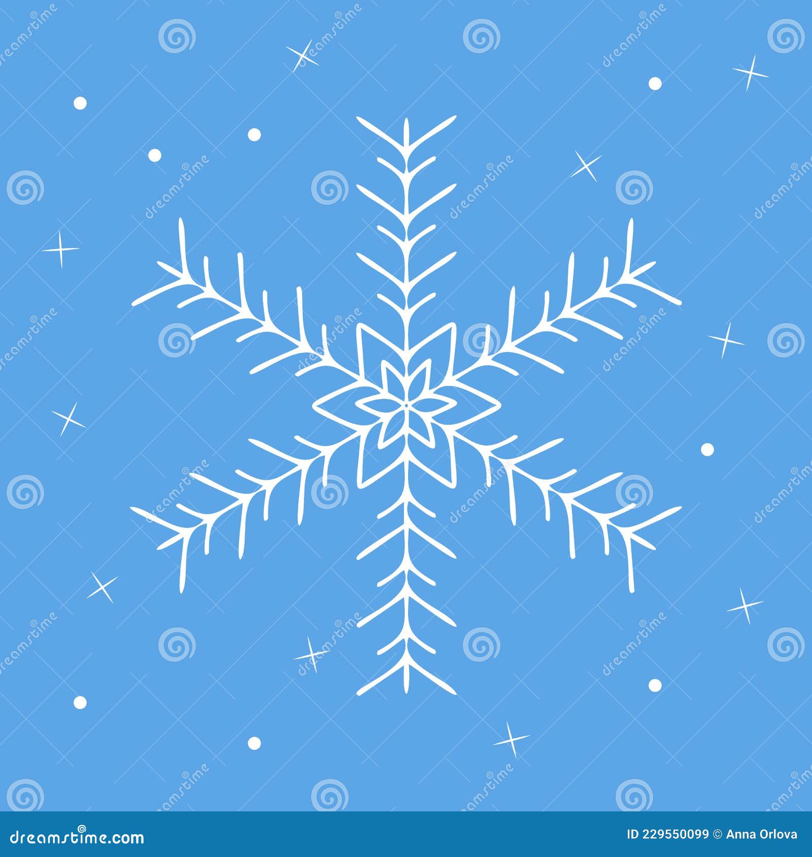 Snowflake Winter. Design Element Stock Vector - Illustration of graphic ...