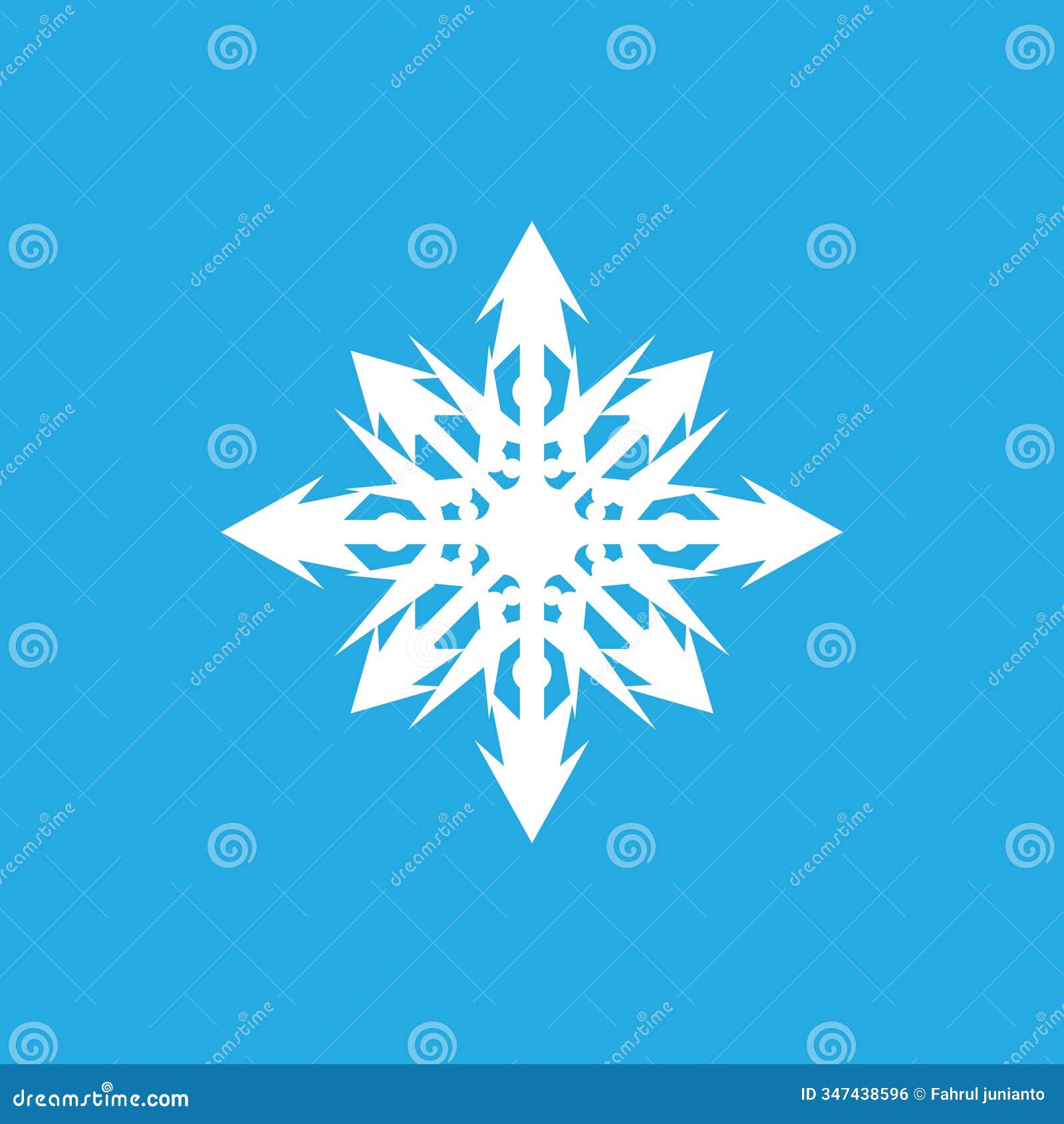 Snowflake Winter Icon and Symbol Vector Template Illustration Stock ...