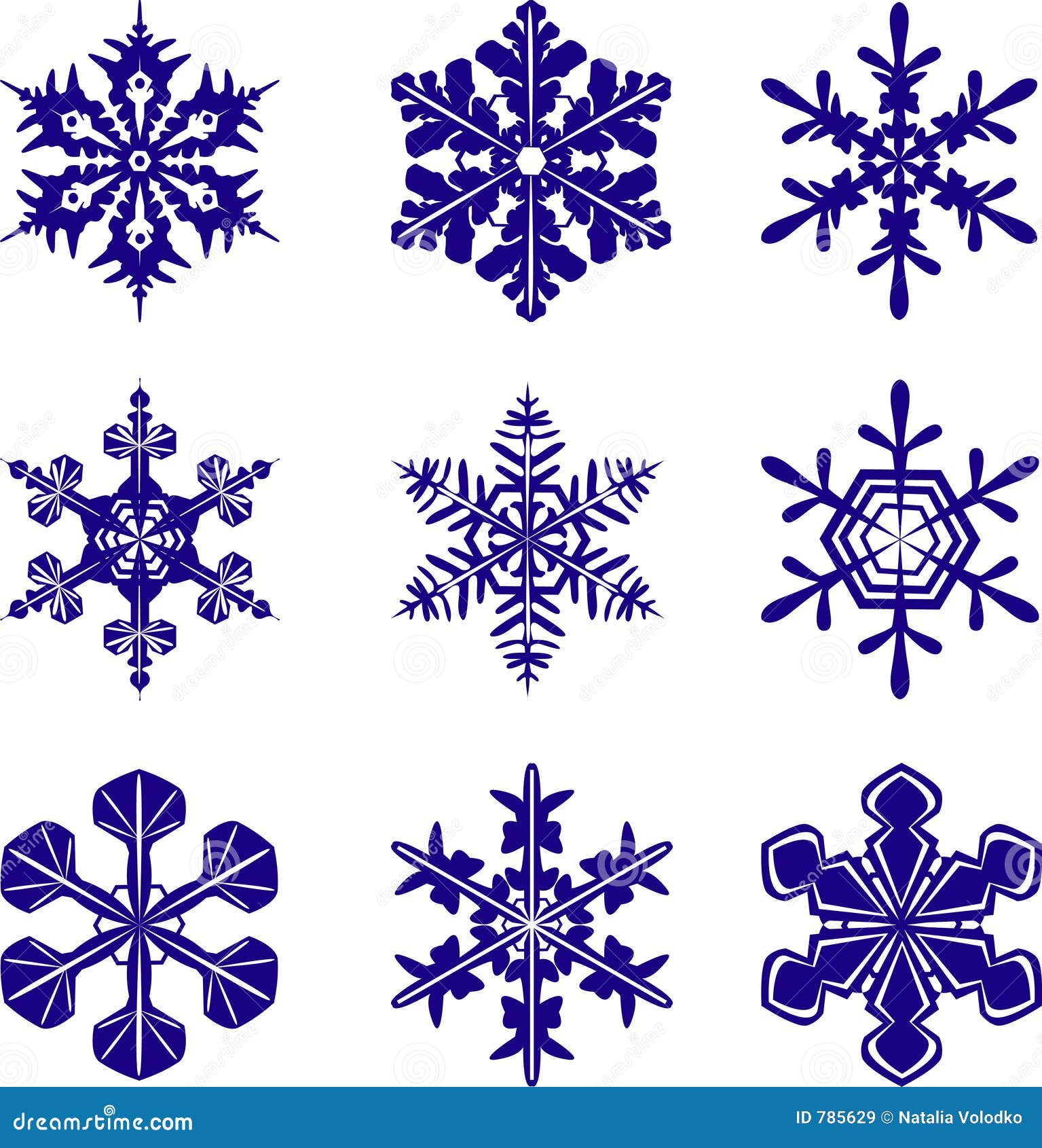 Snowflakes stock illustration. Illustration of closeup - 785629