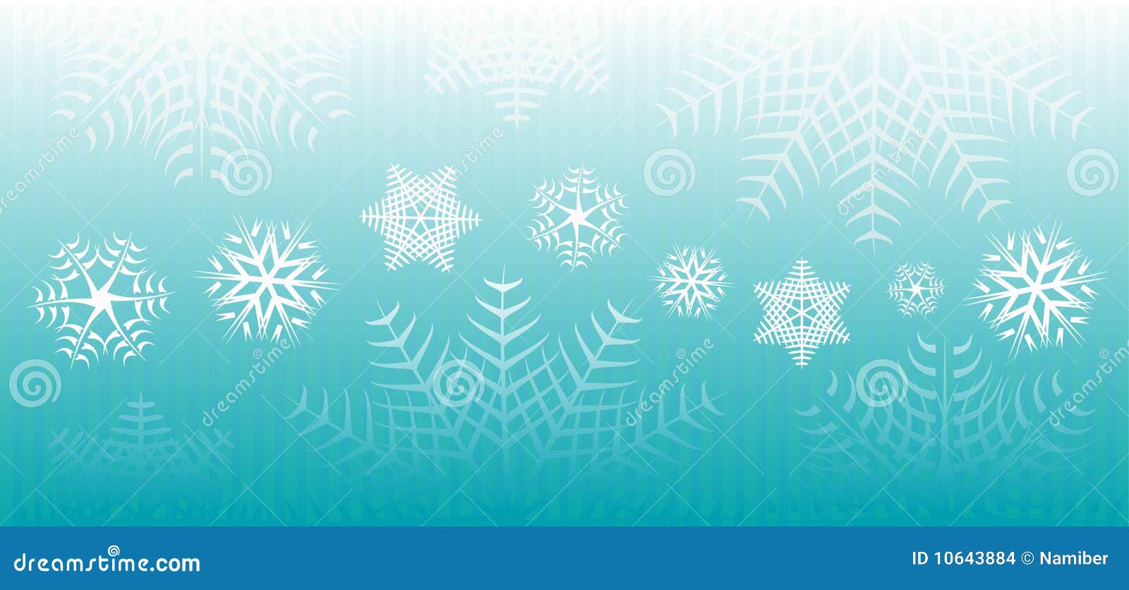 Snowflakes banner stock vector. Illustration of flake - 10643884