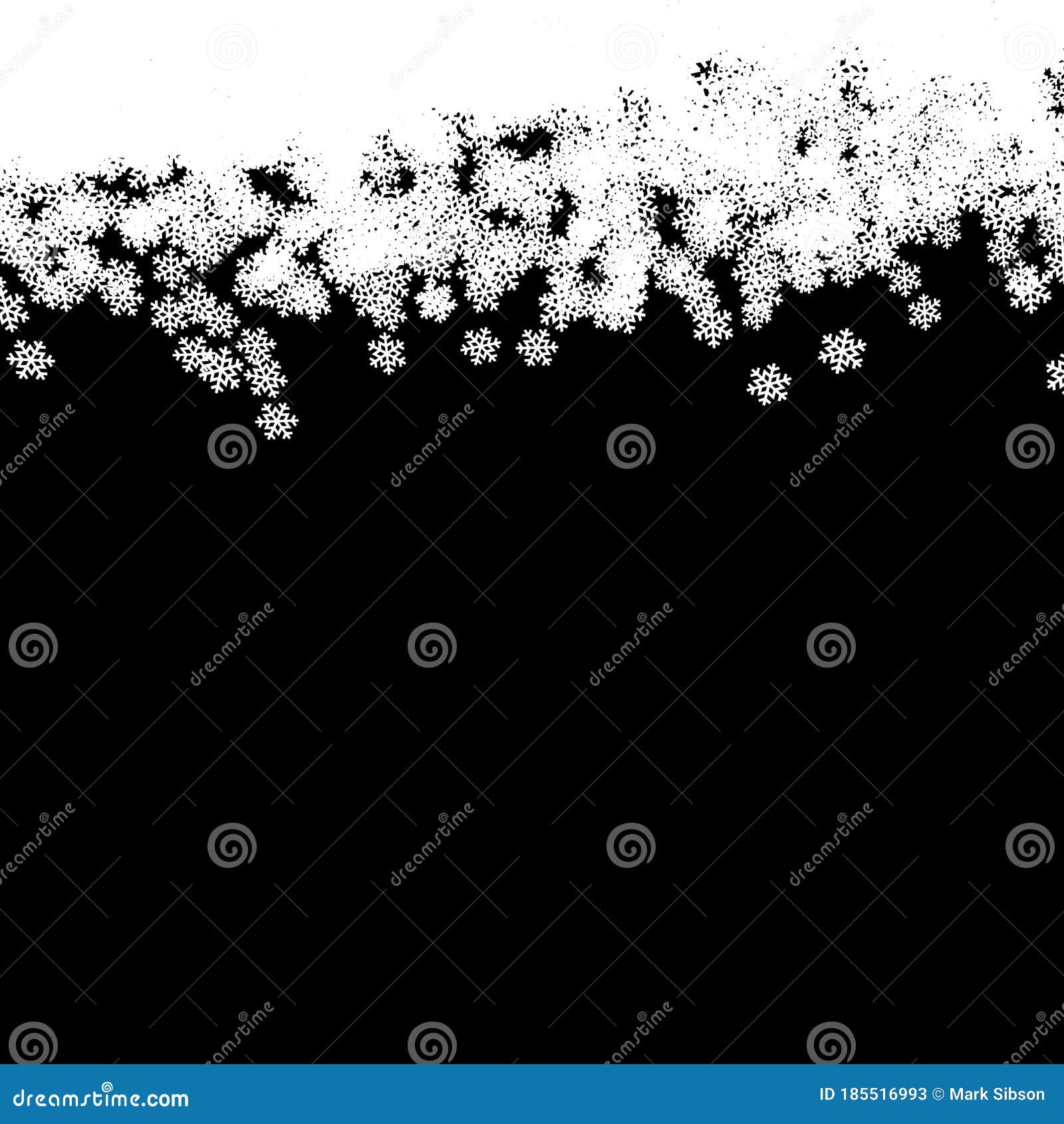 Black and White Pixel Snow Particles Blizzard Pieces Half Screen 3D ...