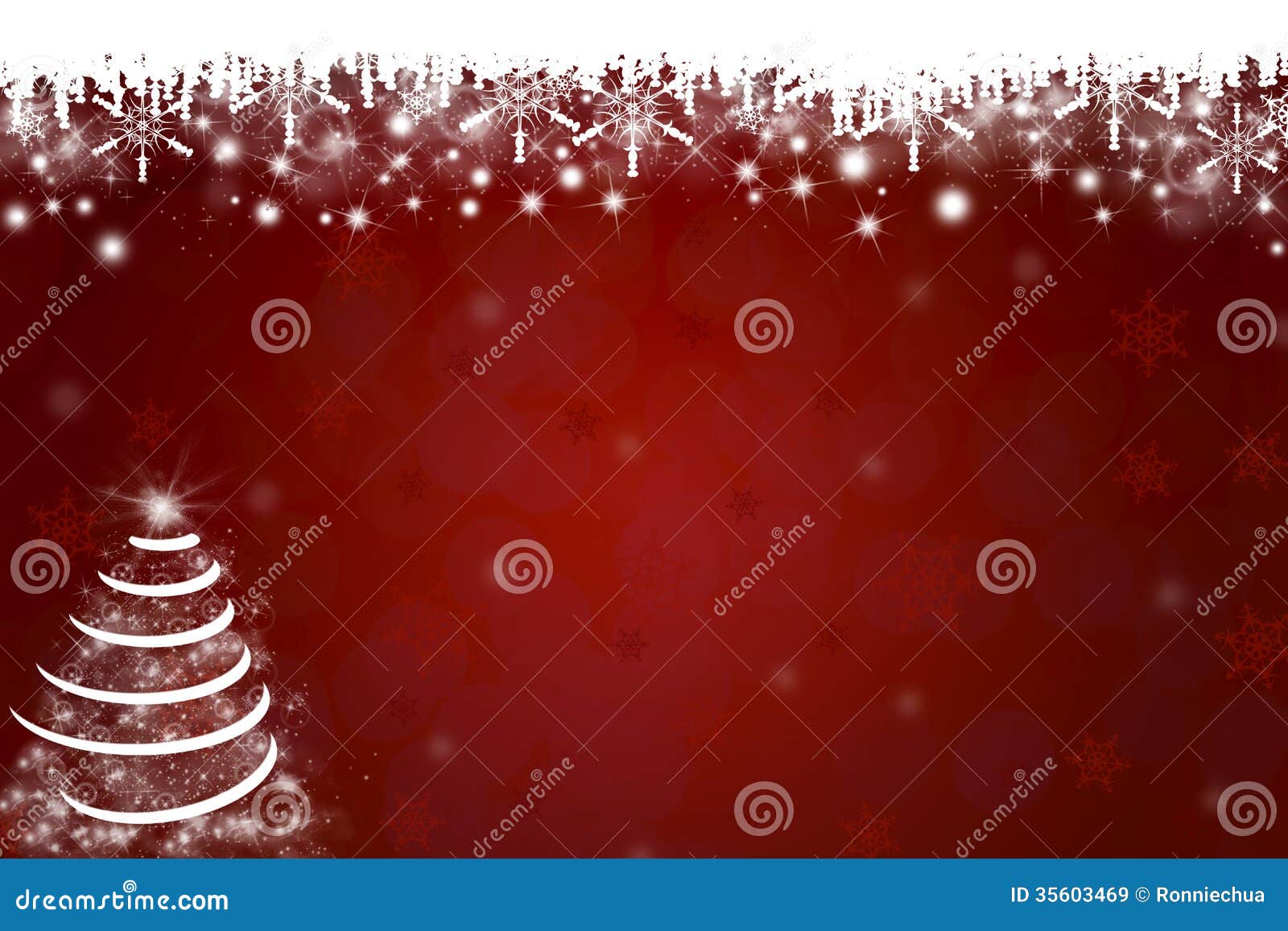 Snowflakes and Christmas Tree Background Stock Image - Image of sparkle ...