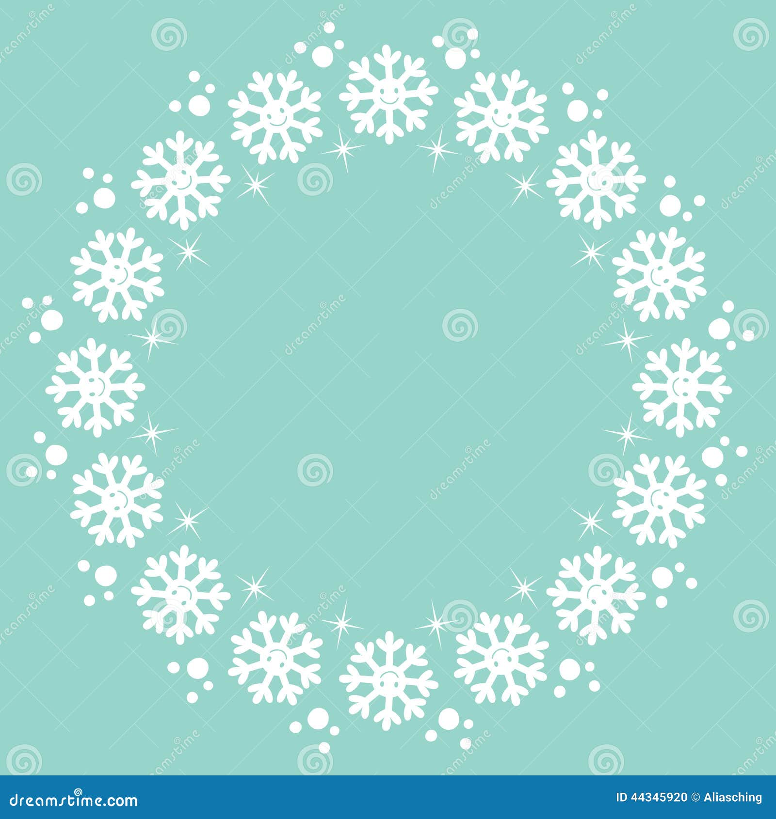 Snowflake Frame Round