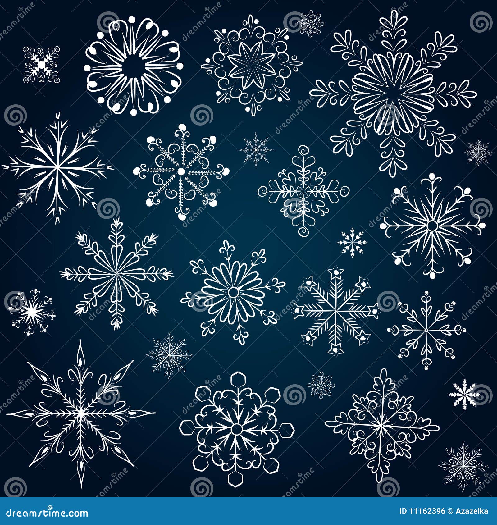 Snowflakes collection stock vector. Illustration of cool - 11162396