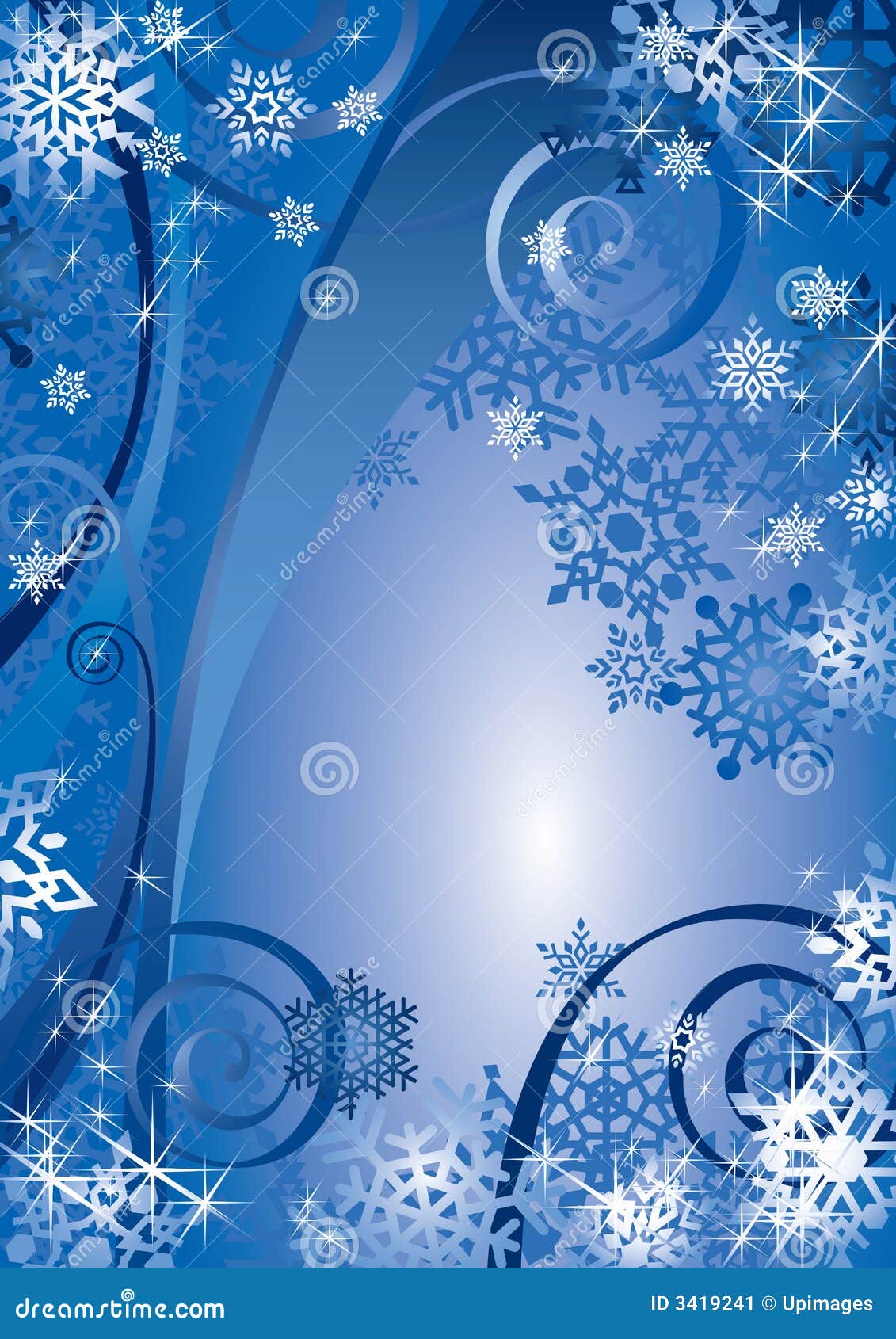 Snowflakes Design stock vector. Illustration of flowing - 3419241