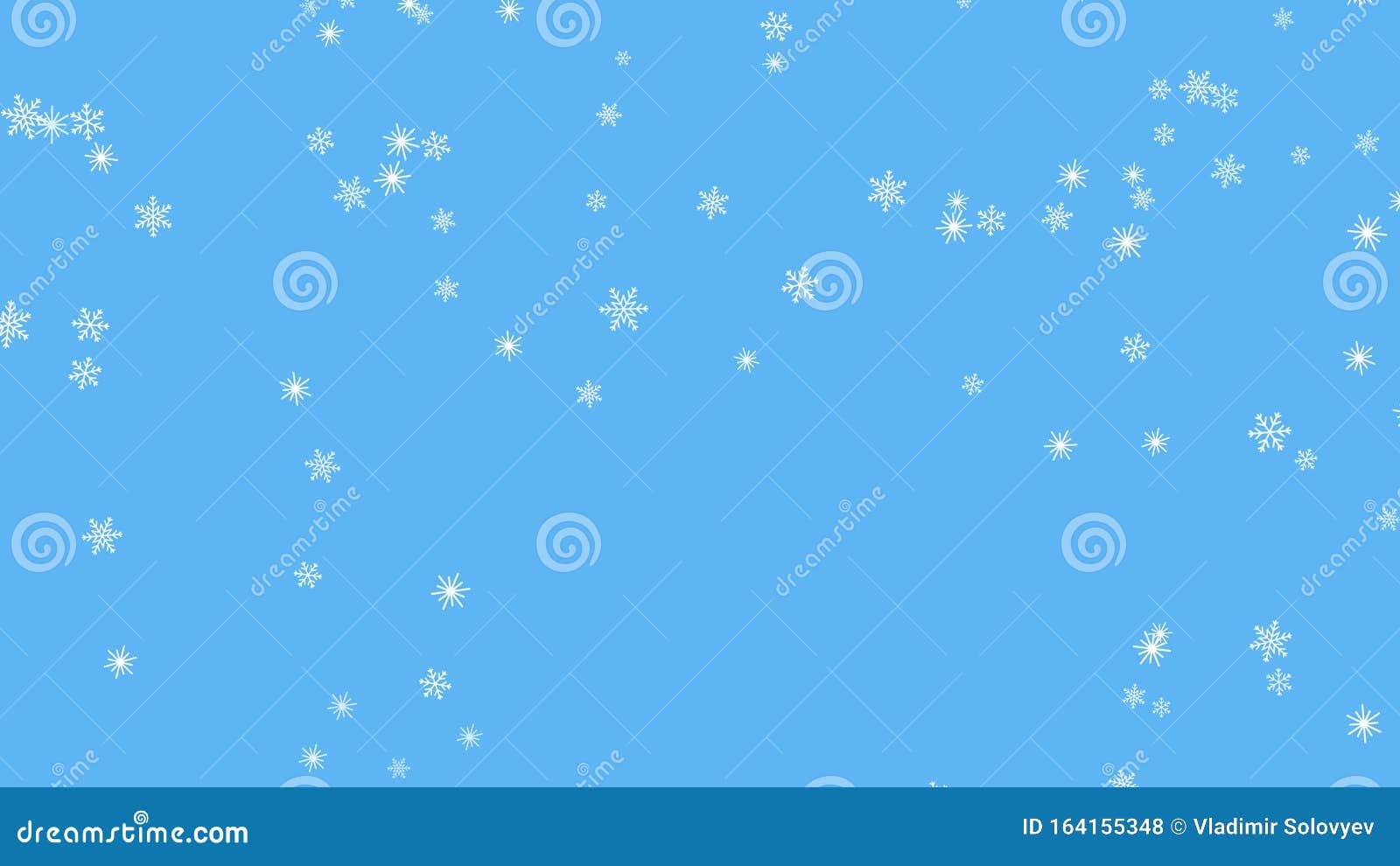 Snowflakes Fall from Top To Bottom, Flutter, Rotate. Stock Footage ...