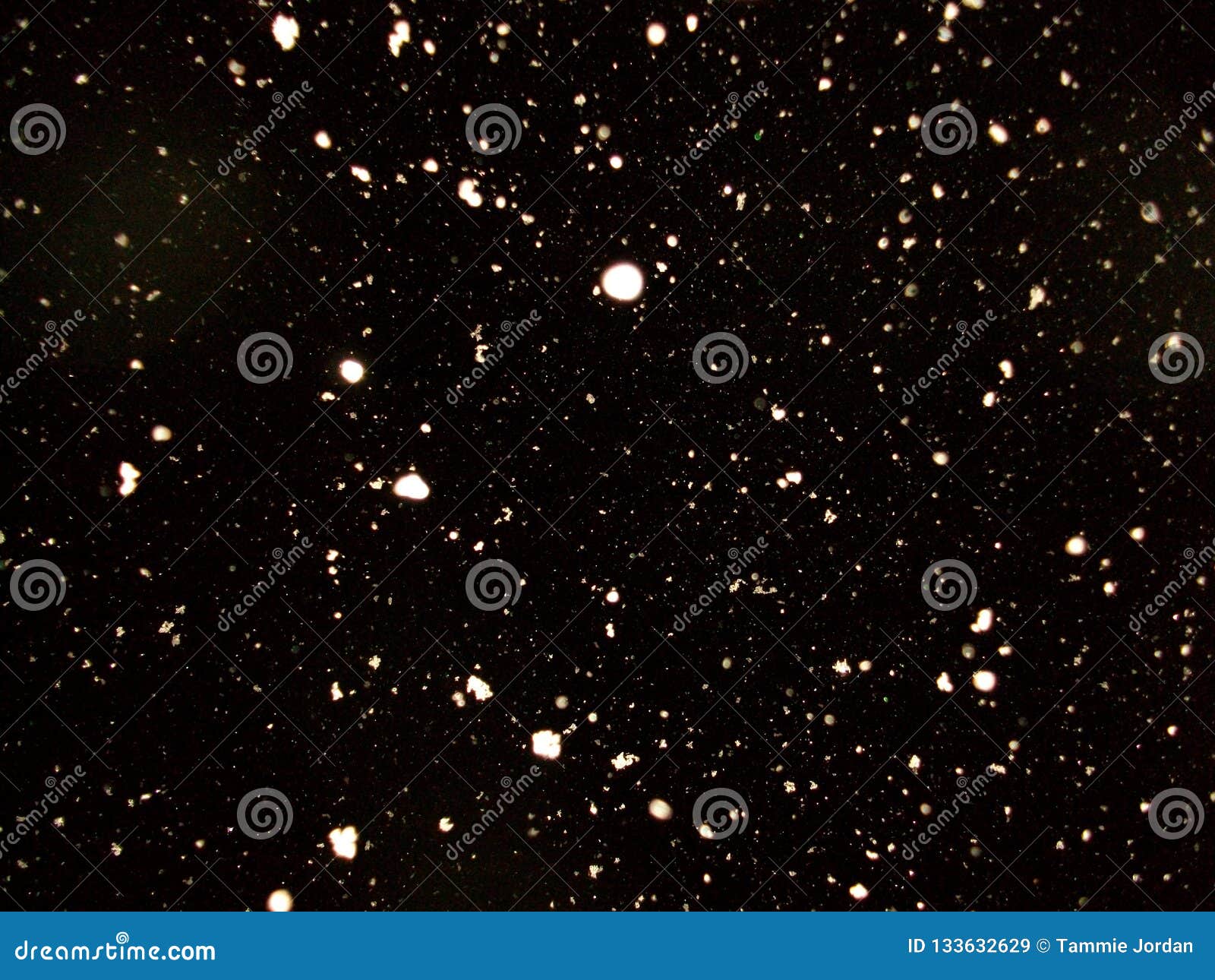 Snowflakes Falling from the Night Sky Stock Image - Image of abstract ...