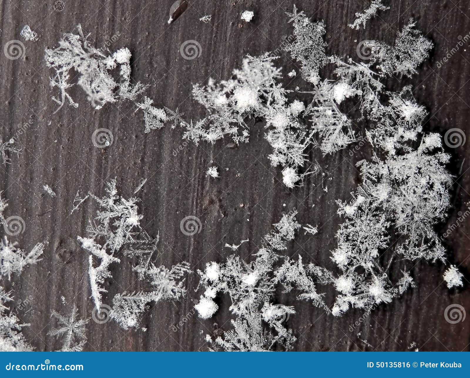 Snowflakes and Ice Macro Structure. Stock Photo - Image of snowflakes ...