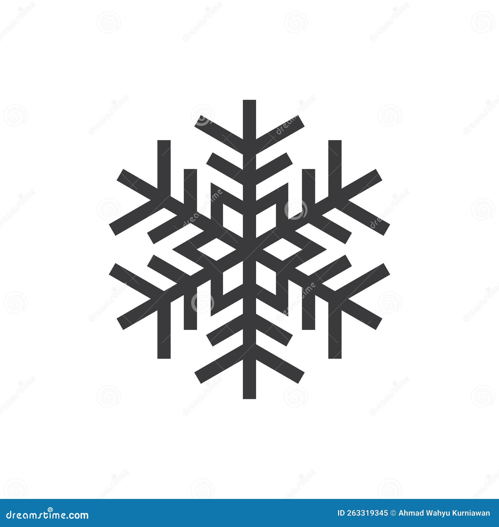 Snowflakes Icon and Symbol Ilustration Stock Vector - Illustration of ...