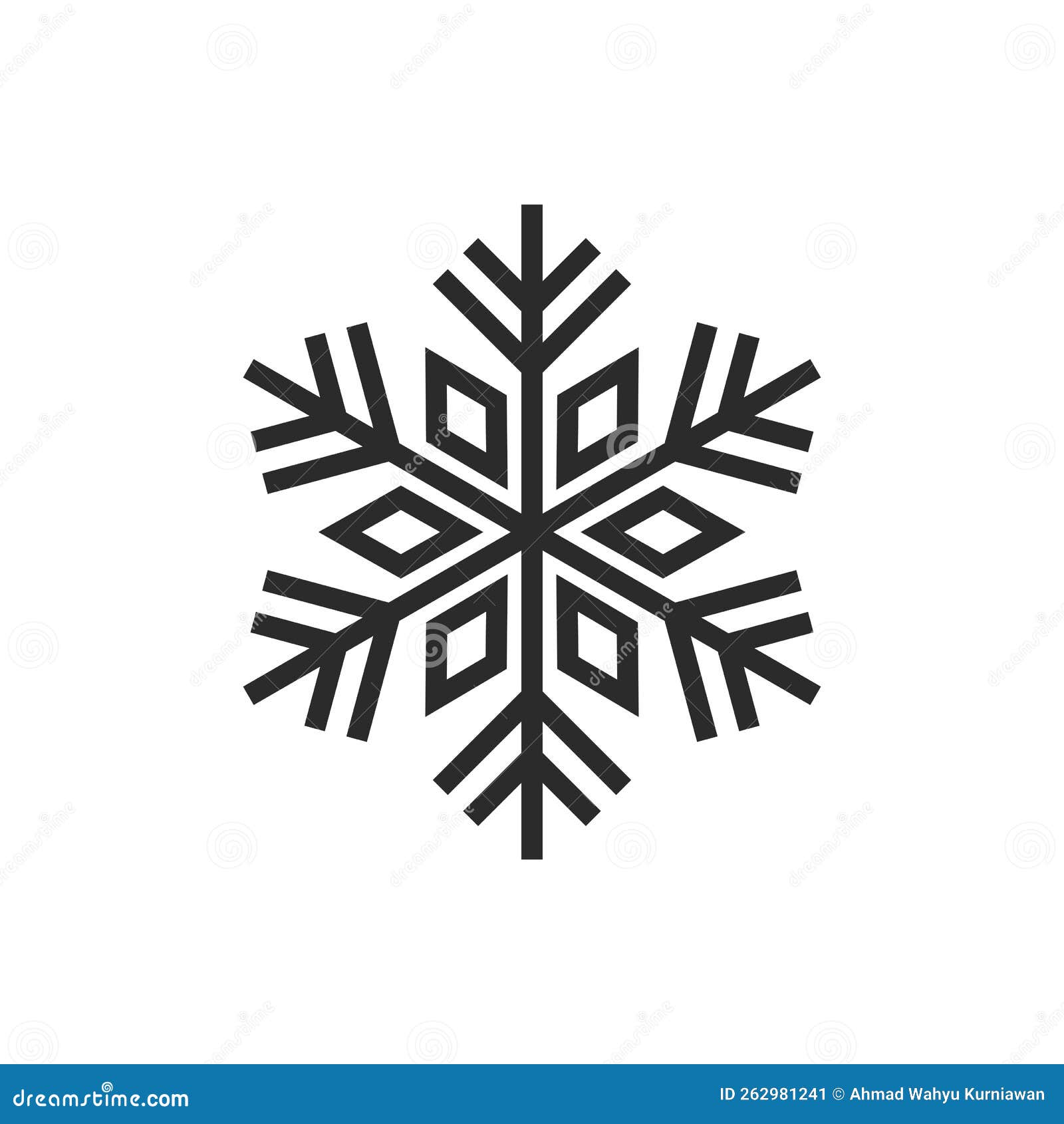 Snowflakes logo icon stock vector. Illustration of modern - 262981241