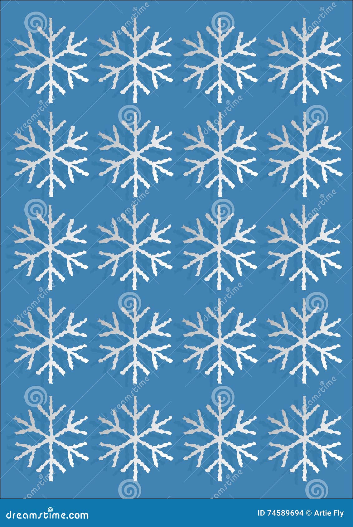 Snowflakes Poster stock illustration. Illustration of snow - 74589694