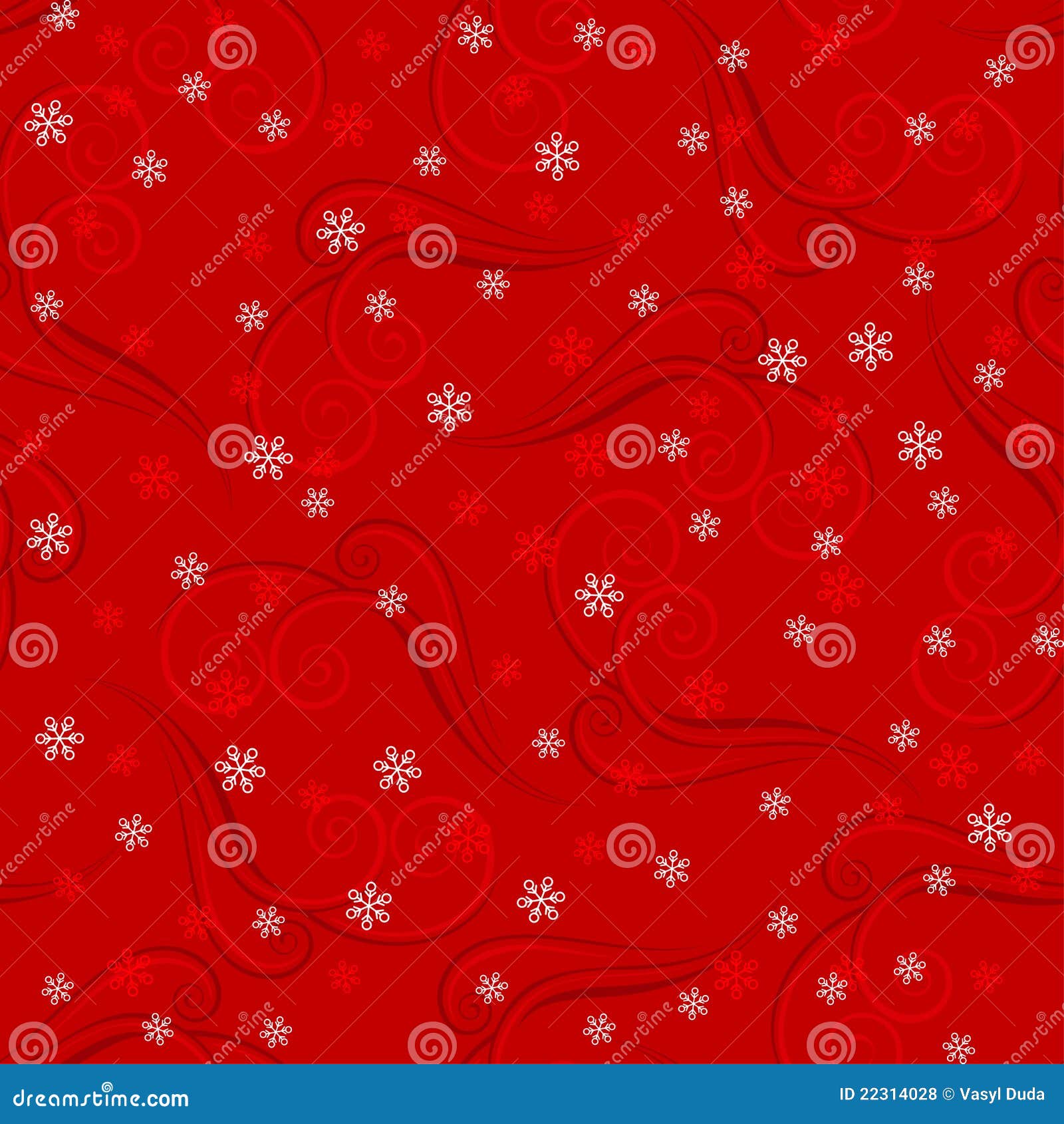 Snowflakes on Red Background Stock Vector - Illustration of light ...