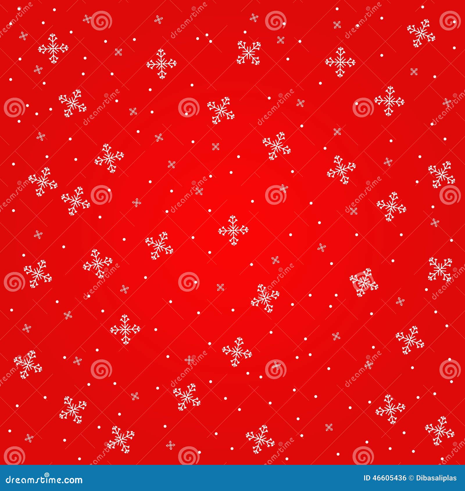 Snowflakes on Red Background. Stock Vector - Illustration of color ...