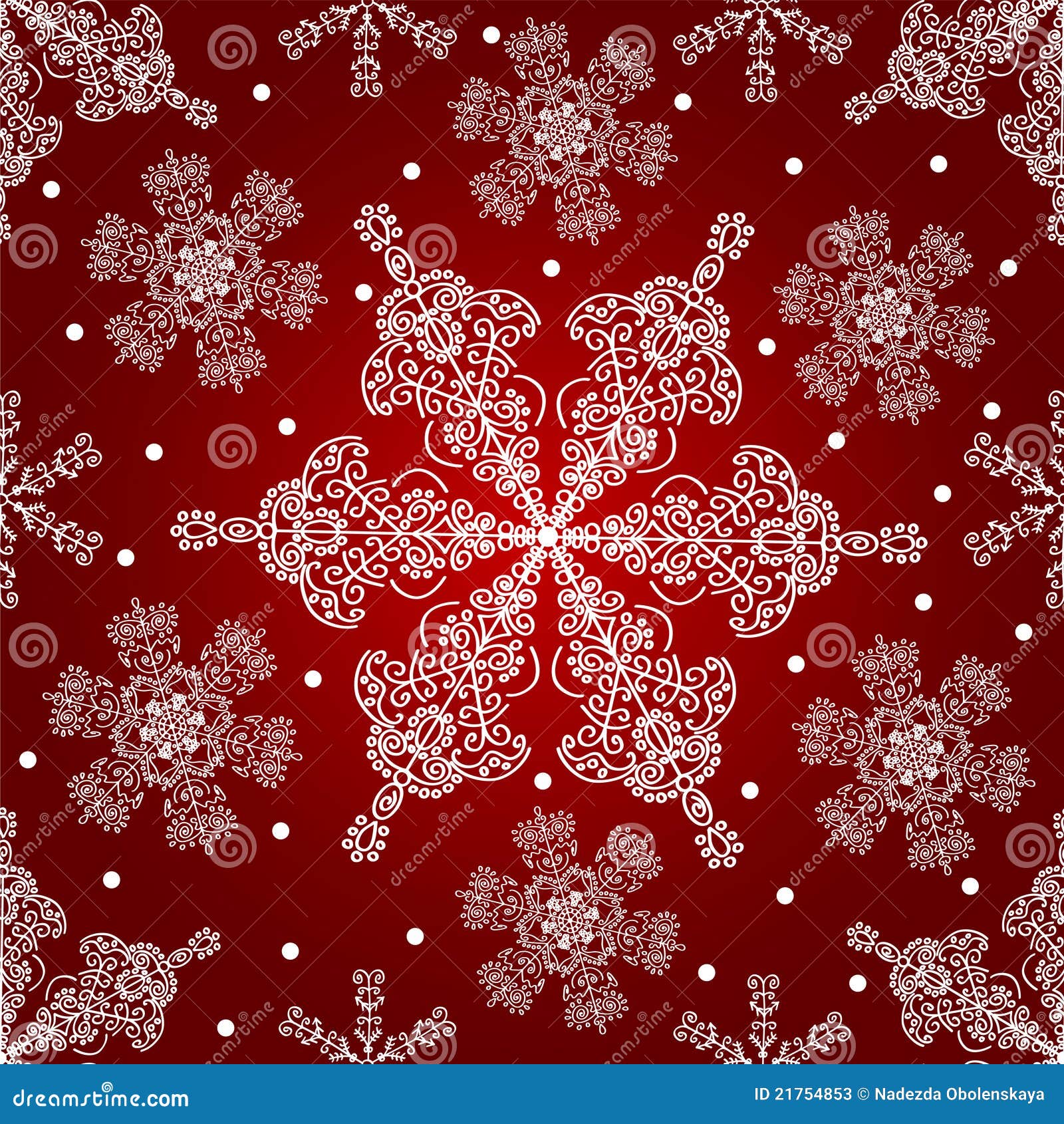 Snowflakes Seamless Pattern. Stock Vector - Illustration of lace ...