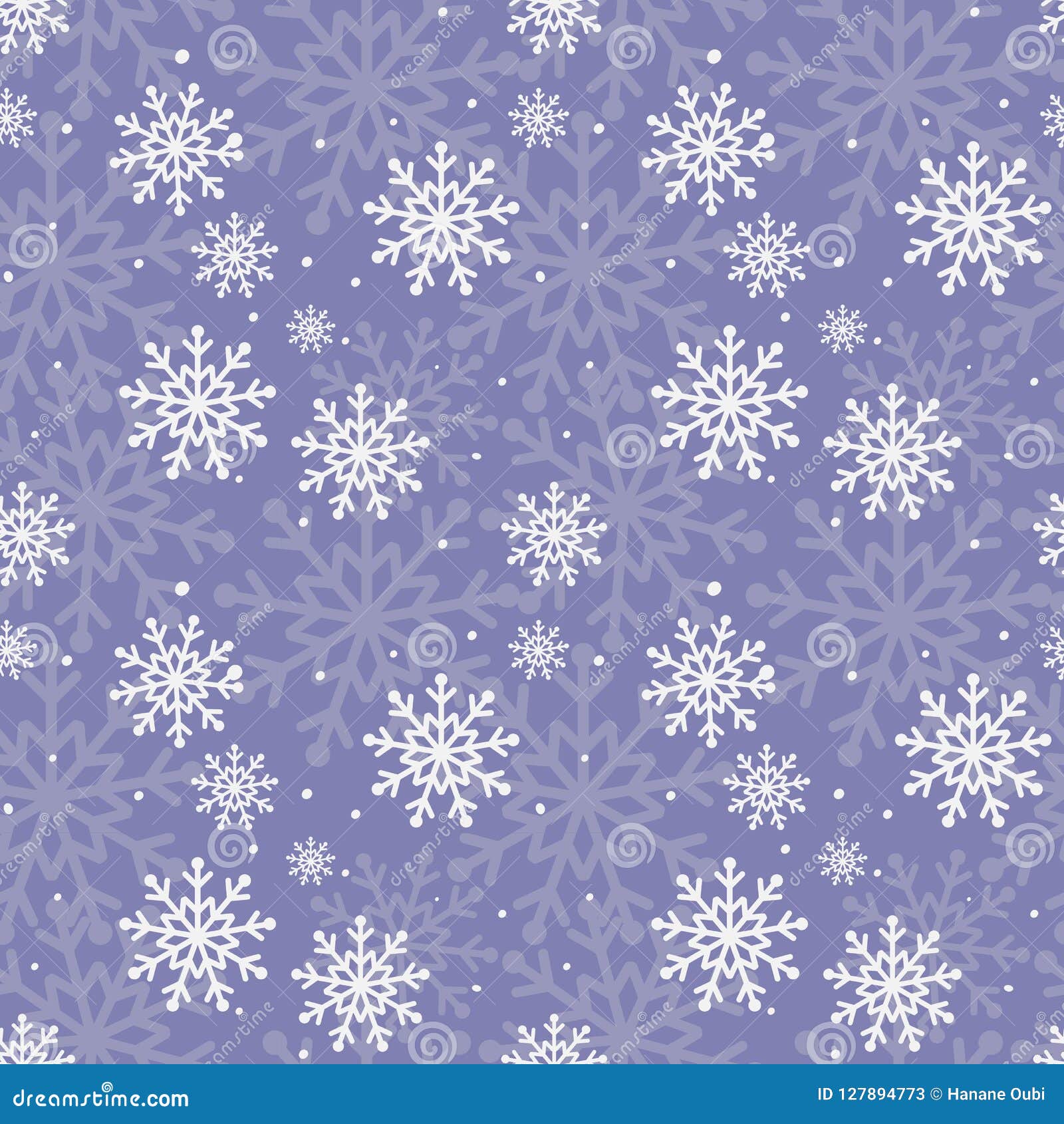 Snowflakes Seamless Pattern for Christmas ,vector Illustration. Stock ...