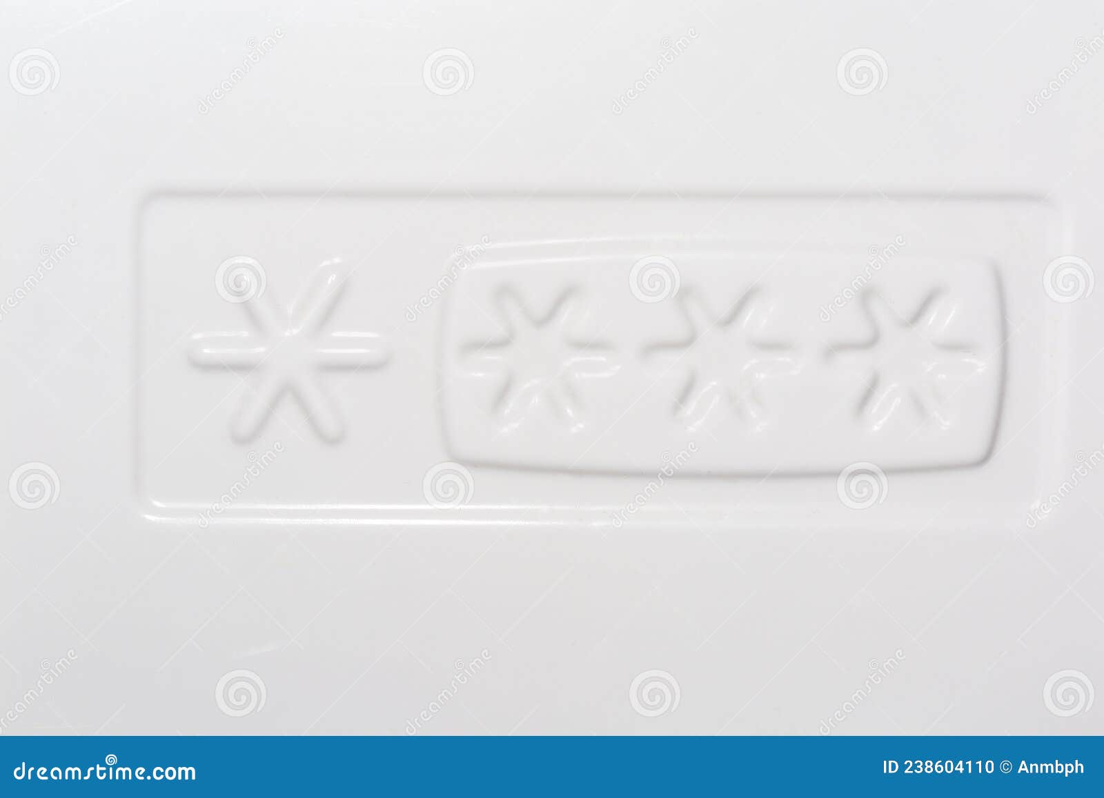 Snowflakes Sign on Freezer Inner Wall Denoting of Refrigerator Class ...