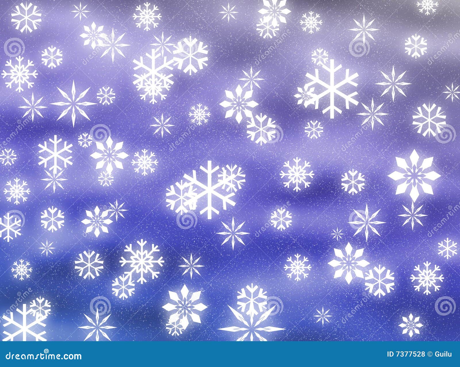 Snowflakes in the sky stock illustration. Illustration of snowflakes ...