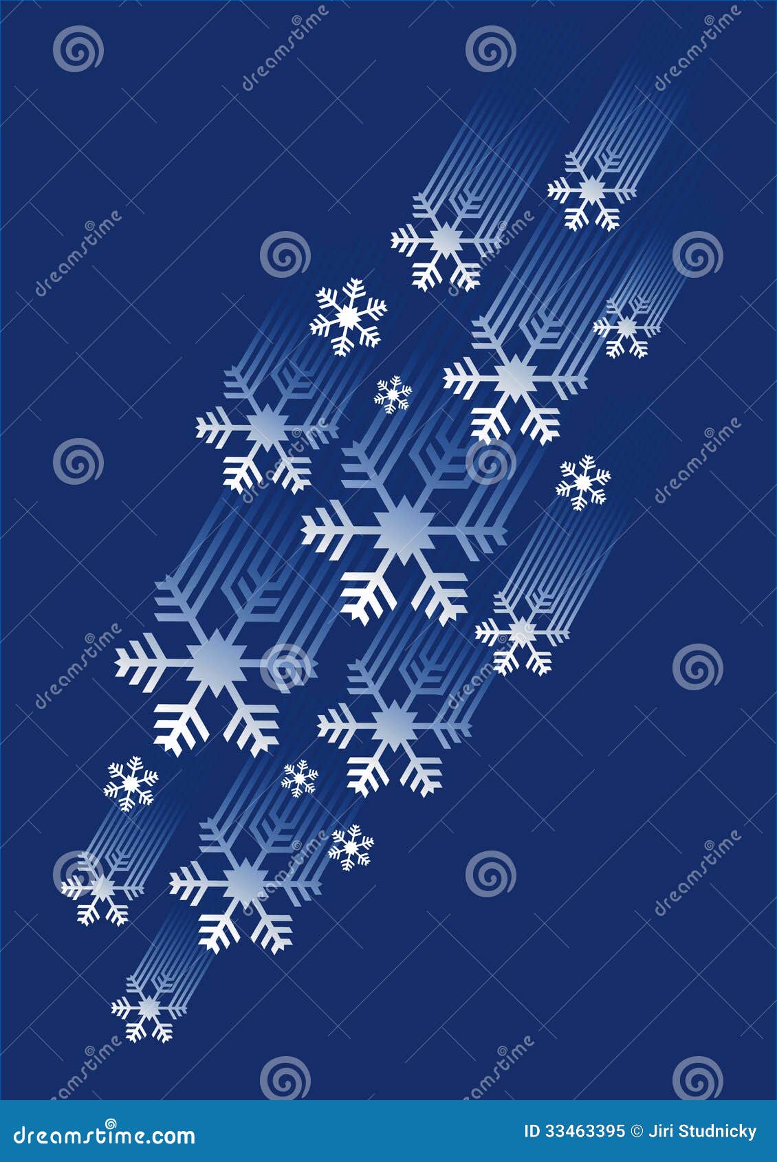 Snowflakes stream stock vector. Illustration of background - 33463395