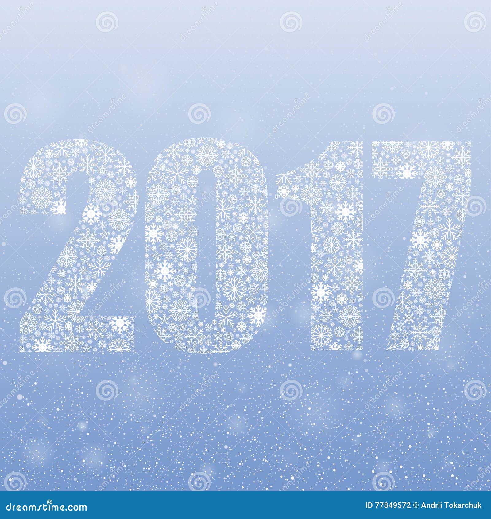 2017 Snowflakes. Symbol Year 2017. Vector Format. Stock Vector ...