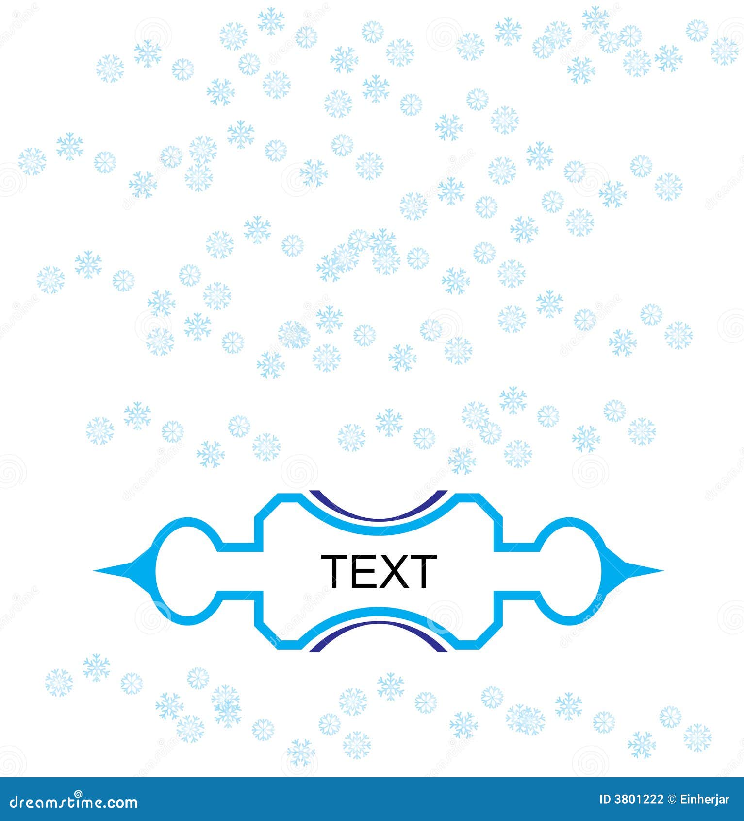 Snowflakes text stock vector. Illustration of hills, frozen - 3801222