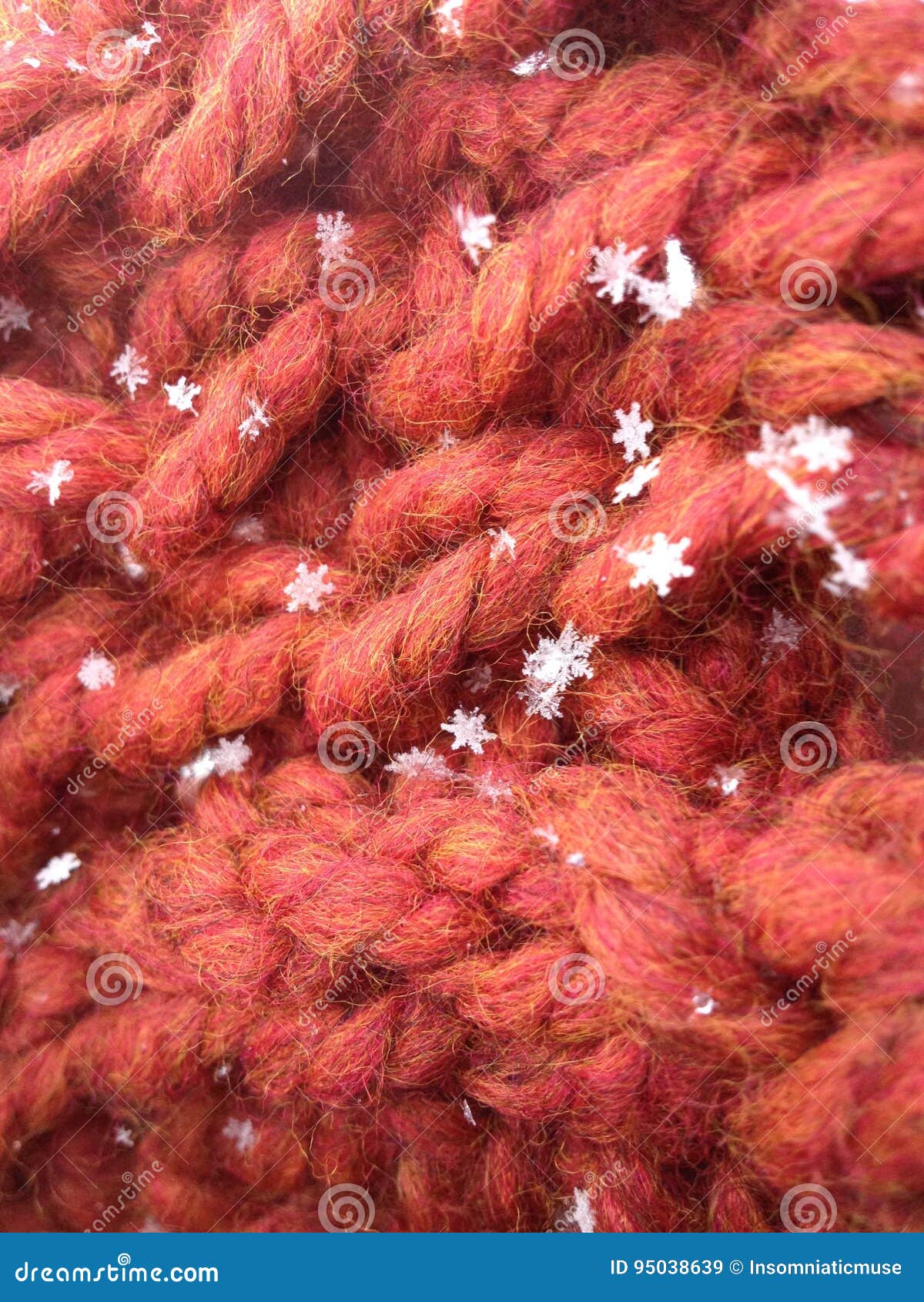 Snowflakes and Wool stock image. Image of warm, scarf - 95038639
