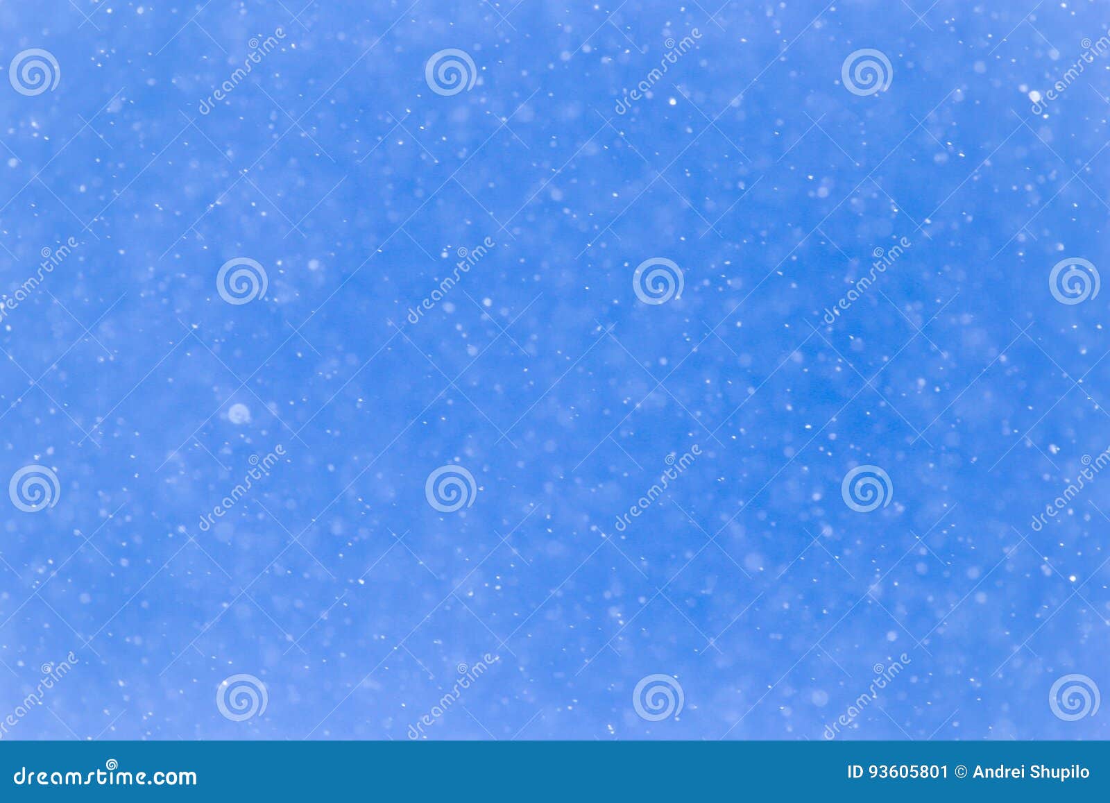 Snowing on a blue sky stock image. Image of fresh, christmas - 93605801