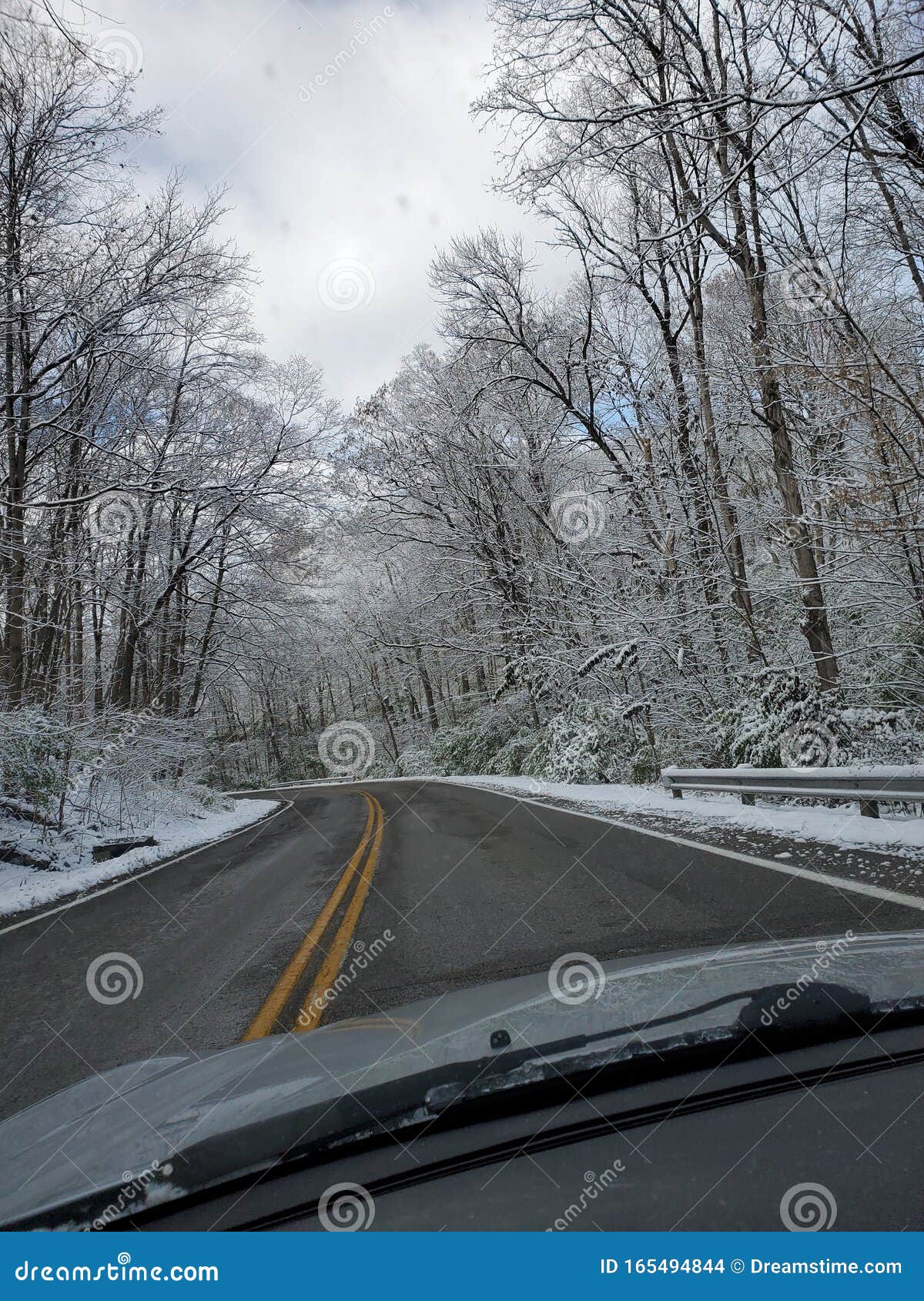 Snowing drive stock photo. Image of snowing, winter - 165494844