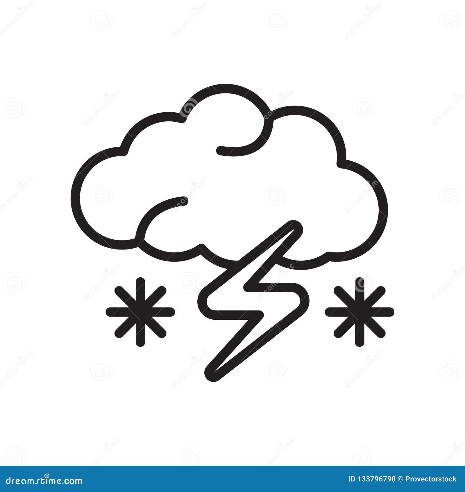 Snowing Icon Vector Isolated on White Background, Snowing Sign Stock ...