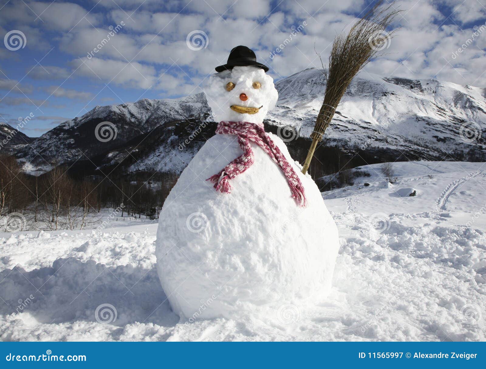 Snowman stock image. Image of funny, snow, frozen, cool - 11565997