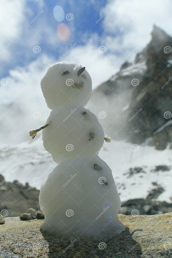 Snowman stock photo. Image of caucasus, snowman, climbing - 12414230