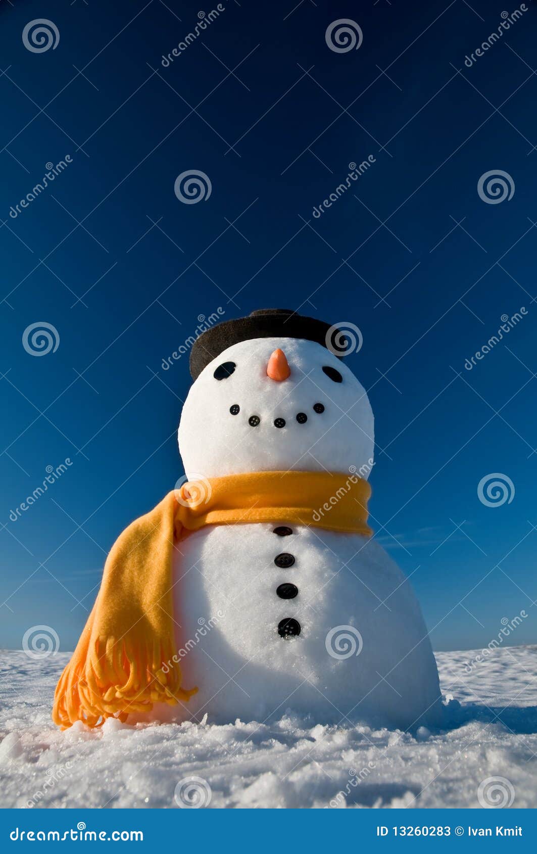 Snowman stock image. Image of waiting, frost, nature - 13260283