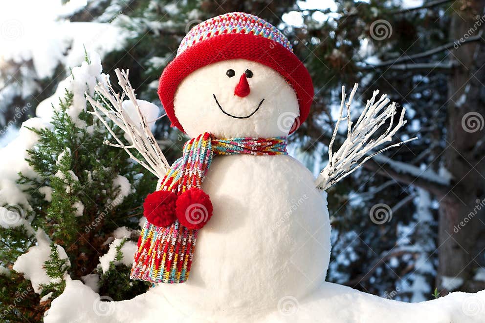 Snowman stock image. Image of decoration, xmas, happy - 17290571