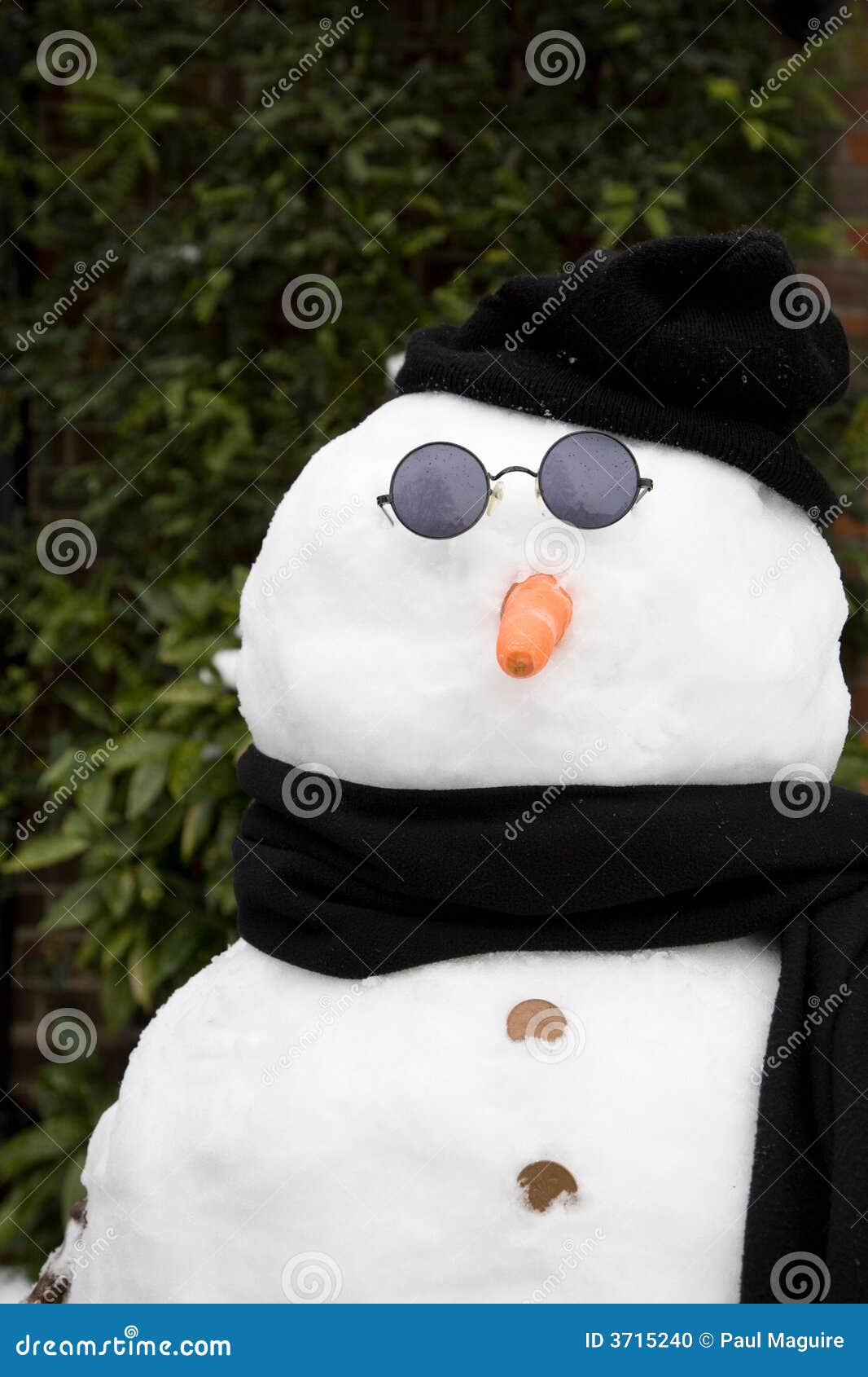 Snowman stock photo. Image of christmas, eyeglasses, childhood - 3715240