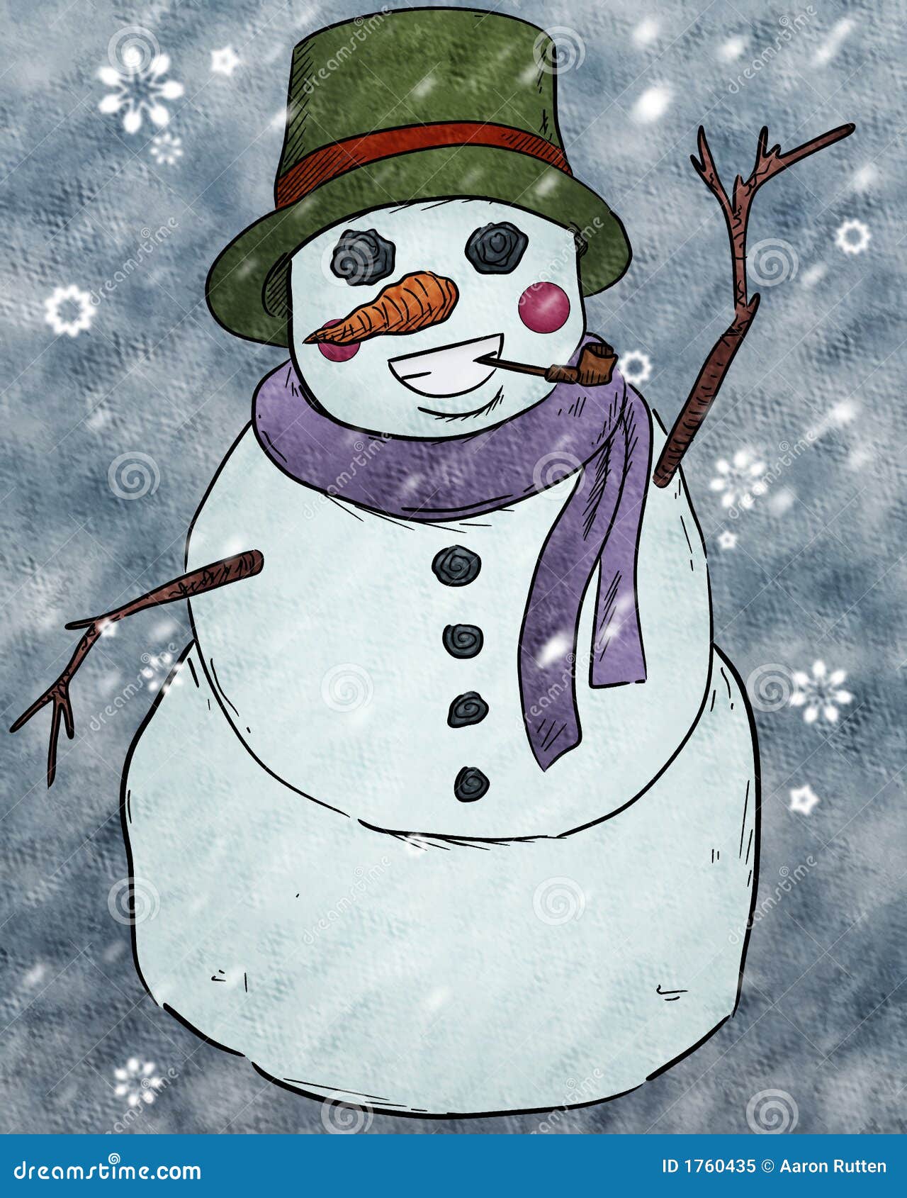 Snowman Art Graphic stock illustration. Illustration of digital - 1760435