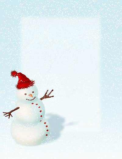 Snowman Background stock vector. Illustration of christmas - 351070